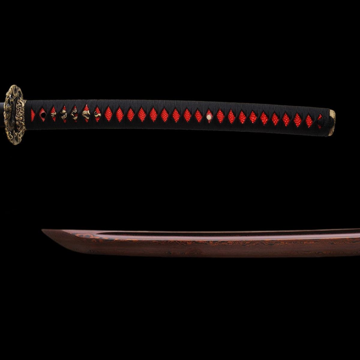 Hand Forged 53inch Nodachi Japanese Samurai Long Sword Folded Steel Re ...