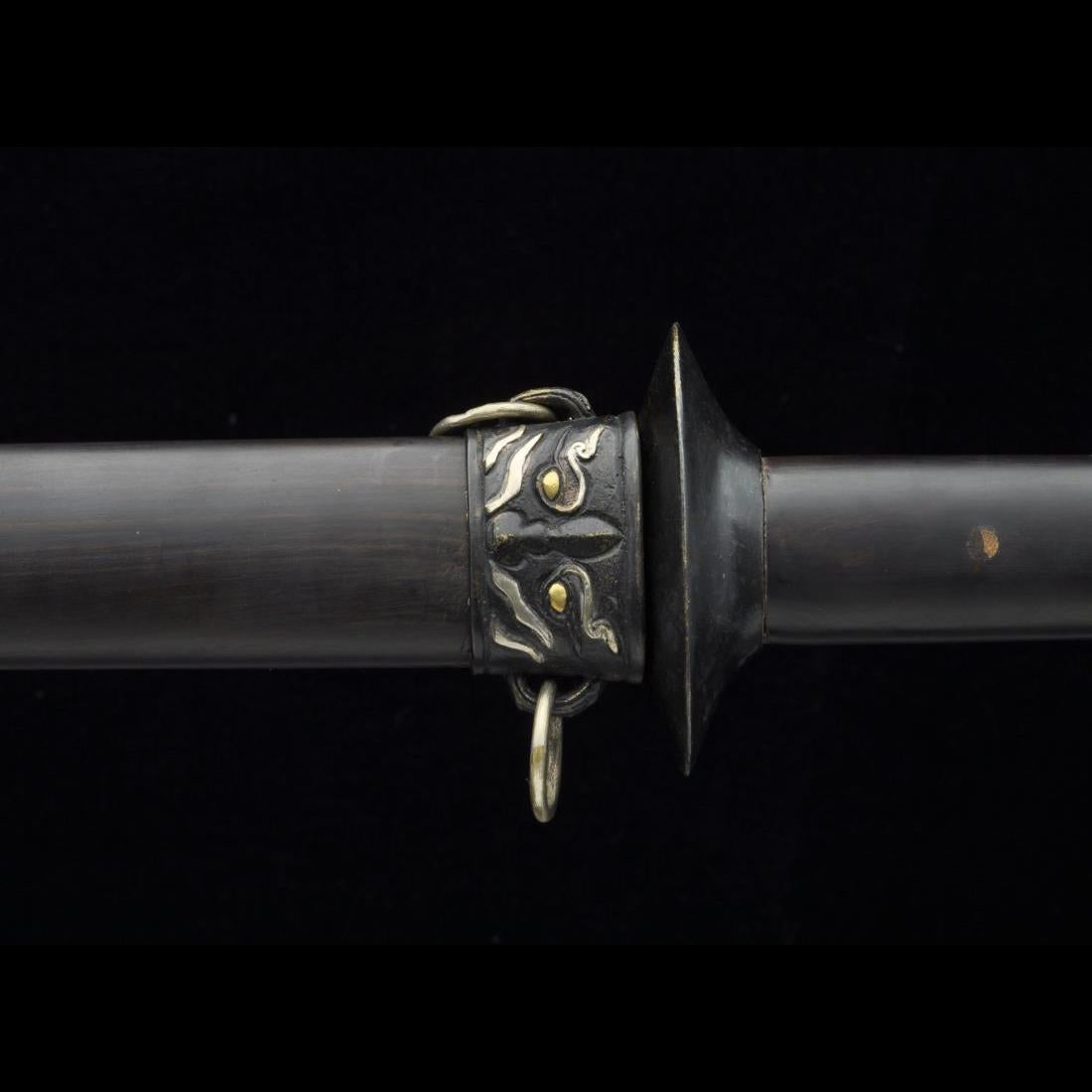 Handmade Chinese Sword Plain Warring States Jian Folded Steel Blade Do ...