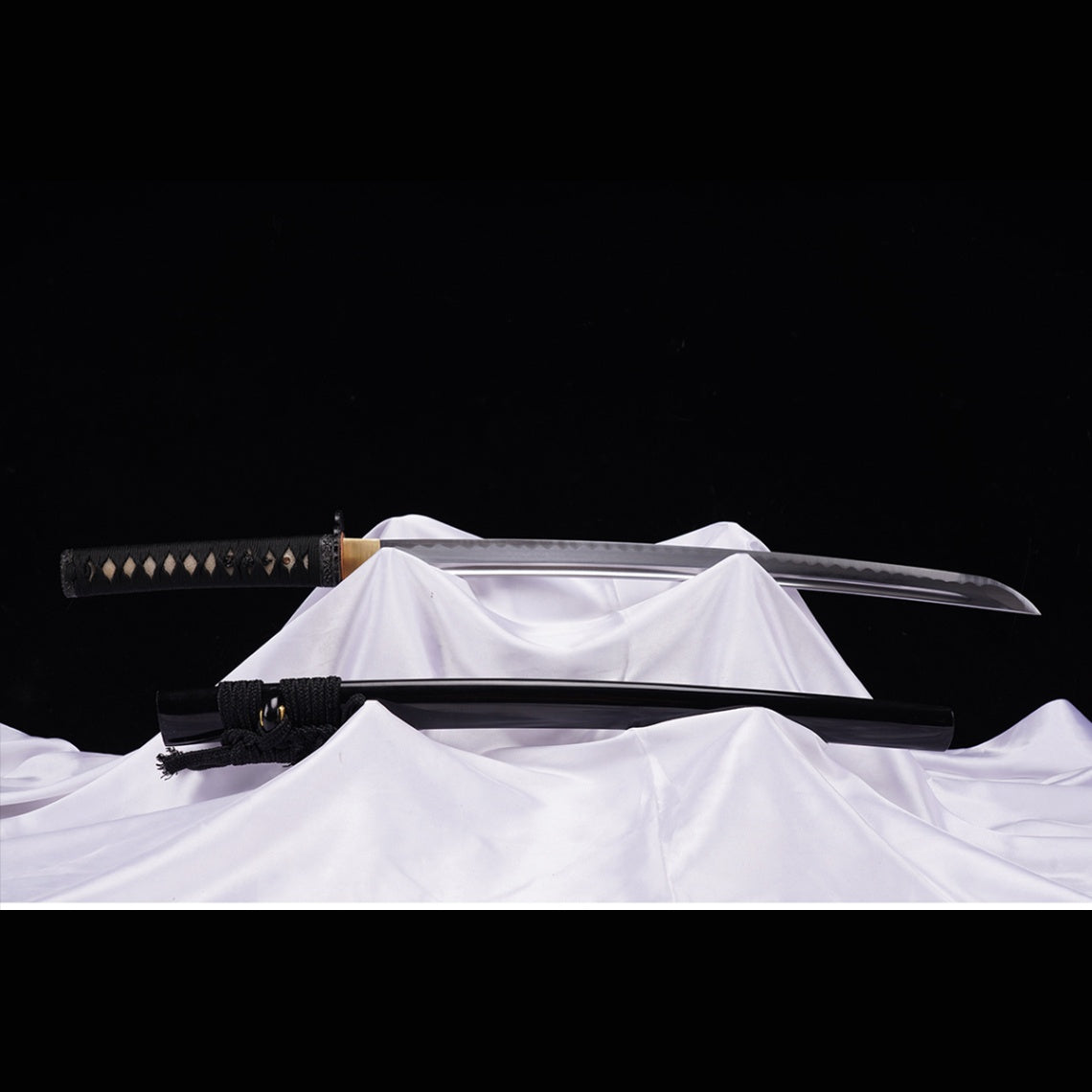 Hand Forged Japanese Wakizashi Sword Manganese Steel Oil Quenching Iro ...