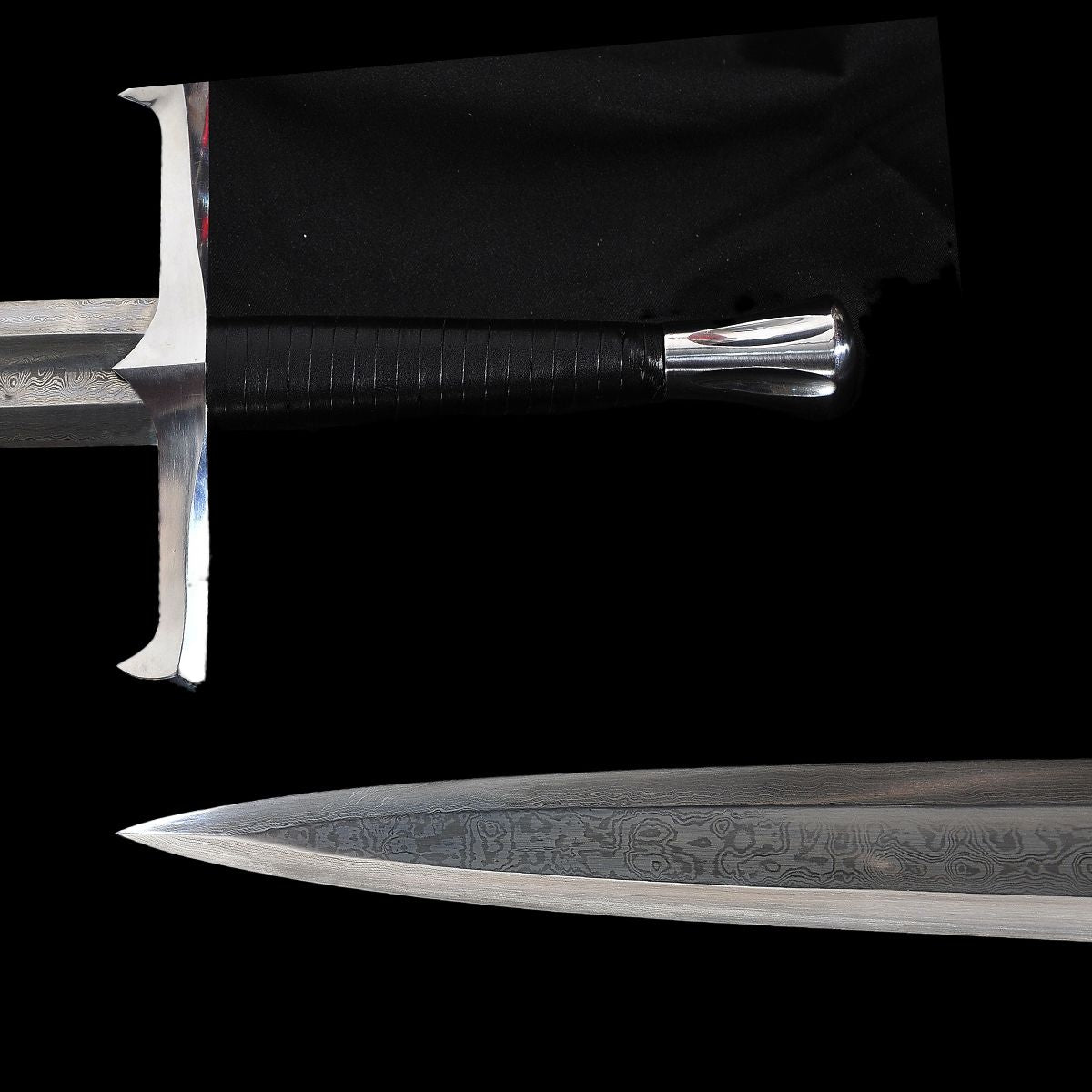 Hand Forged European Sword Scourge Of Mankind 1095 Folded Steel Iron F ...