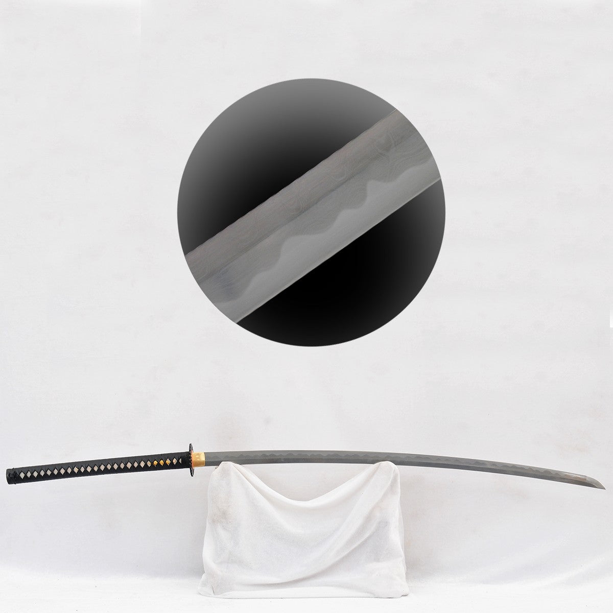 Hand Forged 55inch Nodachi Japanese Samurai Long Sword Combined Materi ...