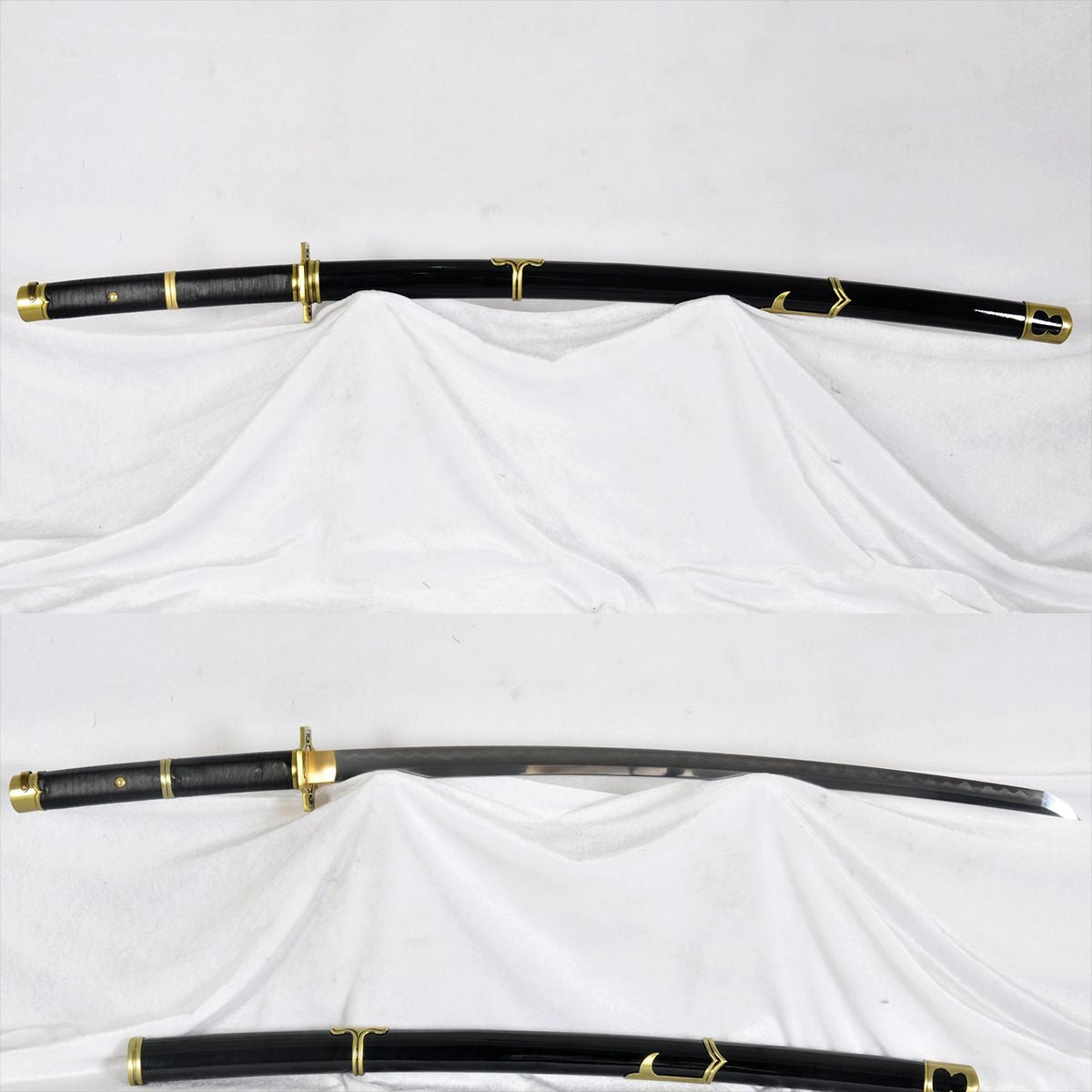 Hand Forged Anime One Piece Roronoa Zoro's Yubashiri Sword Gyaku-Kobuse ...