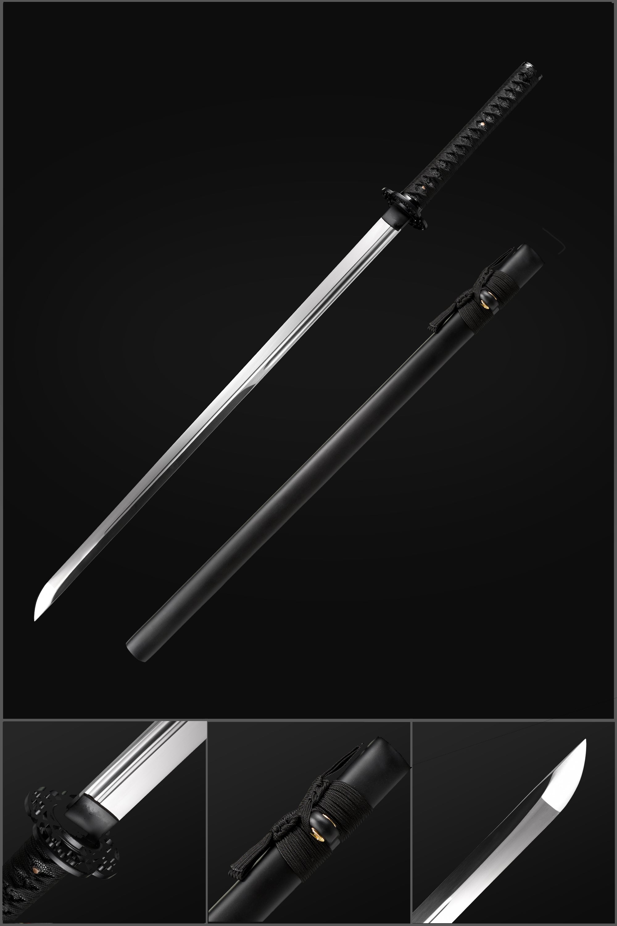 Japanese Double Edged Straight Sword Honshu Boshin Double Edge Sword