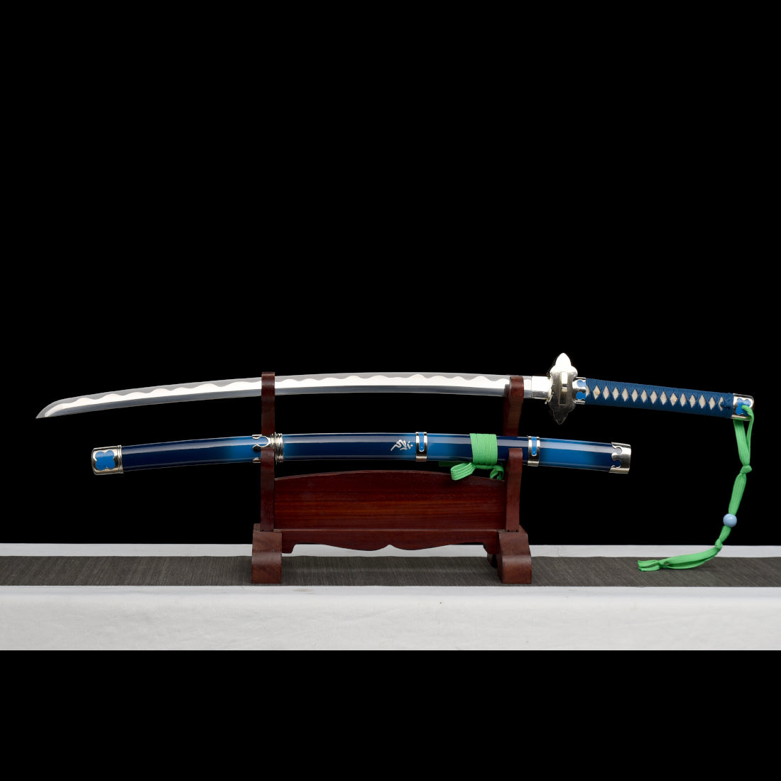 Hand Forged Anime Blue Exorcist Rin Okumura Kurikara Katana Sword 1095 ...