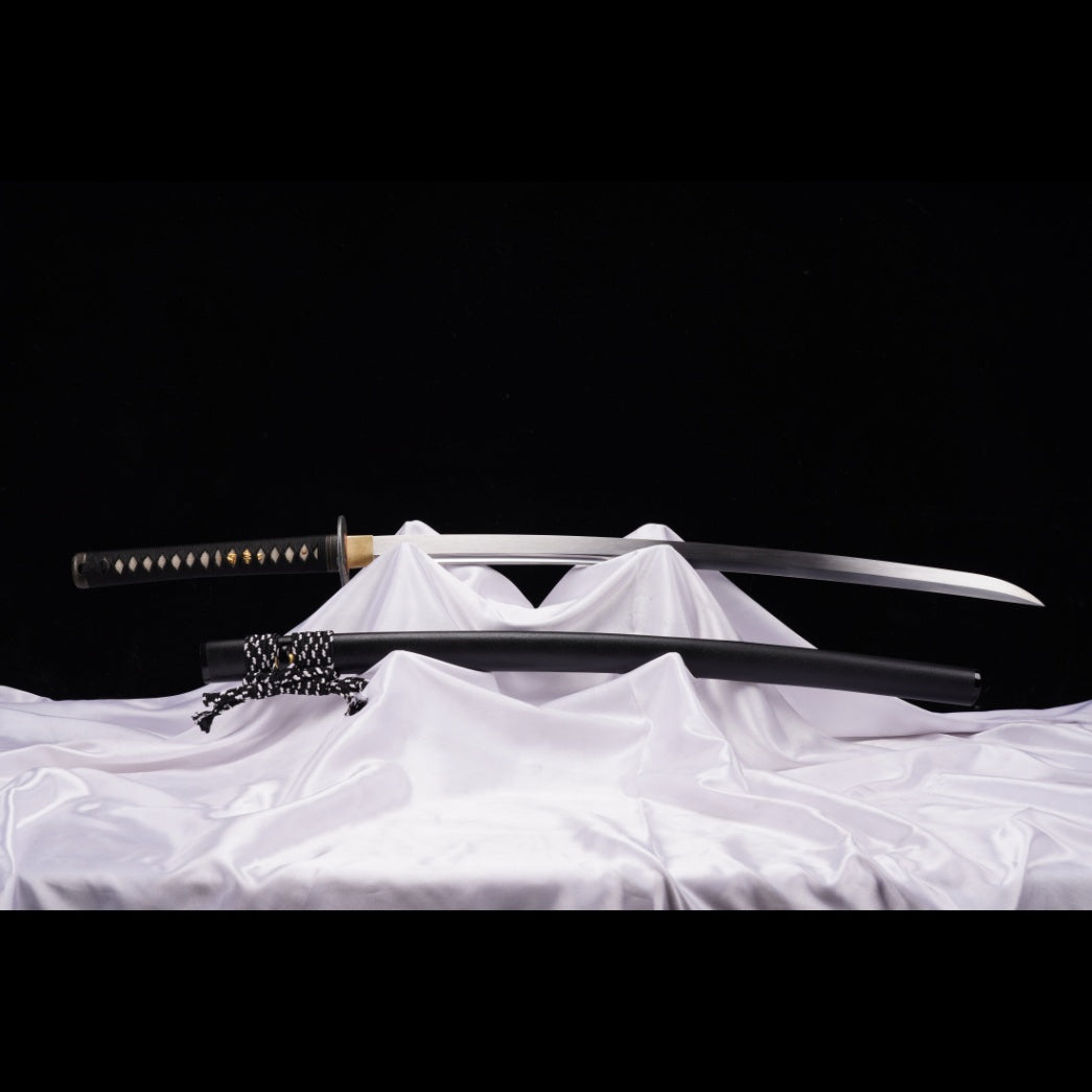 Hand Forged Japanese Samurai Katana Sword Manganese Steel Brushed Oil ...