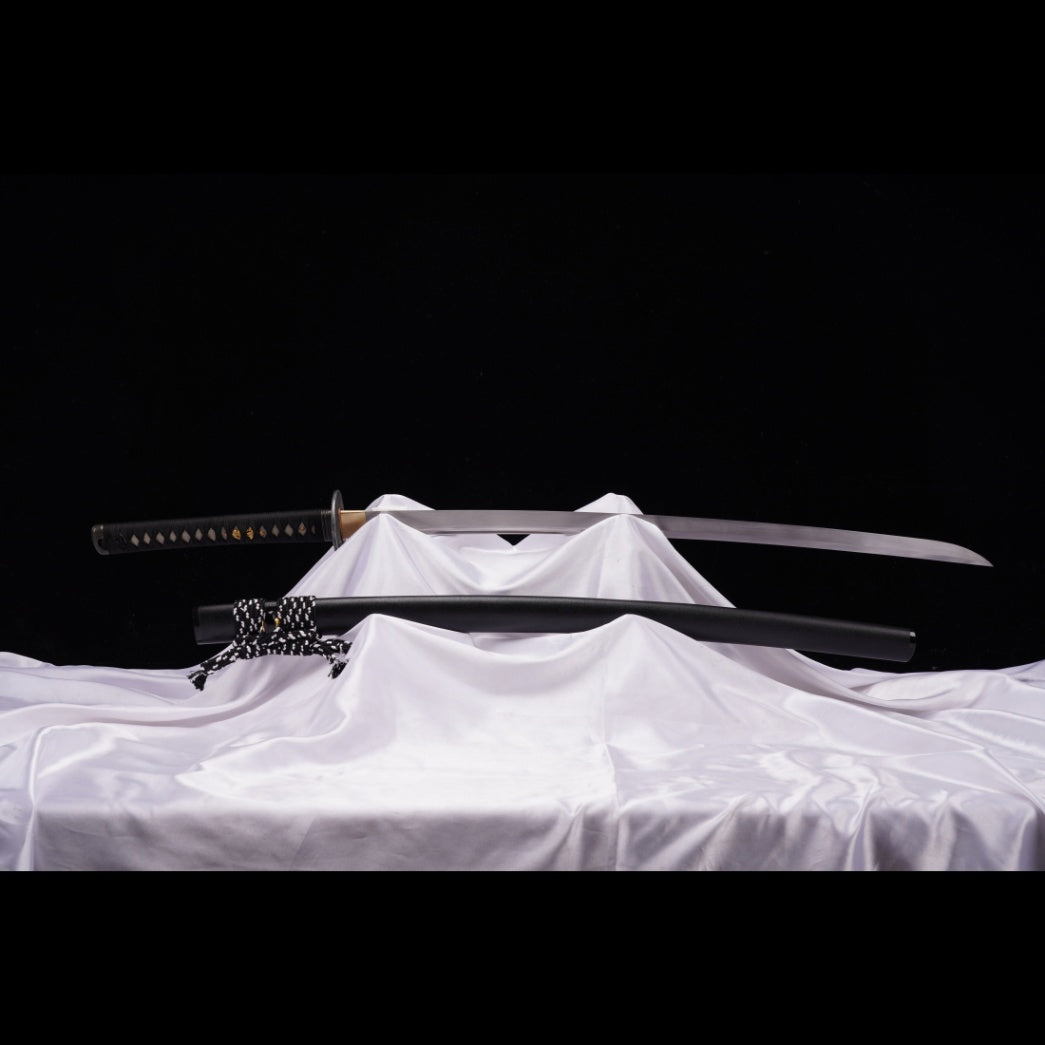 Hand Forged Japanese Samurai Katana Sword Manganese Steel Brushed Oil ...