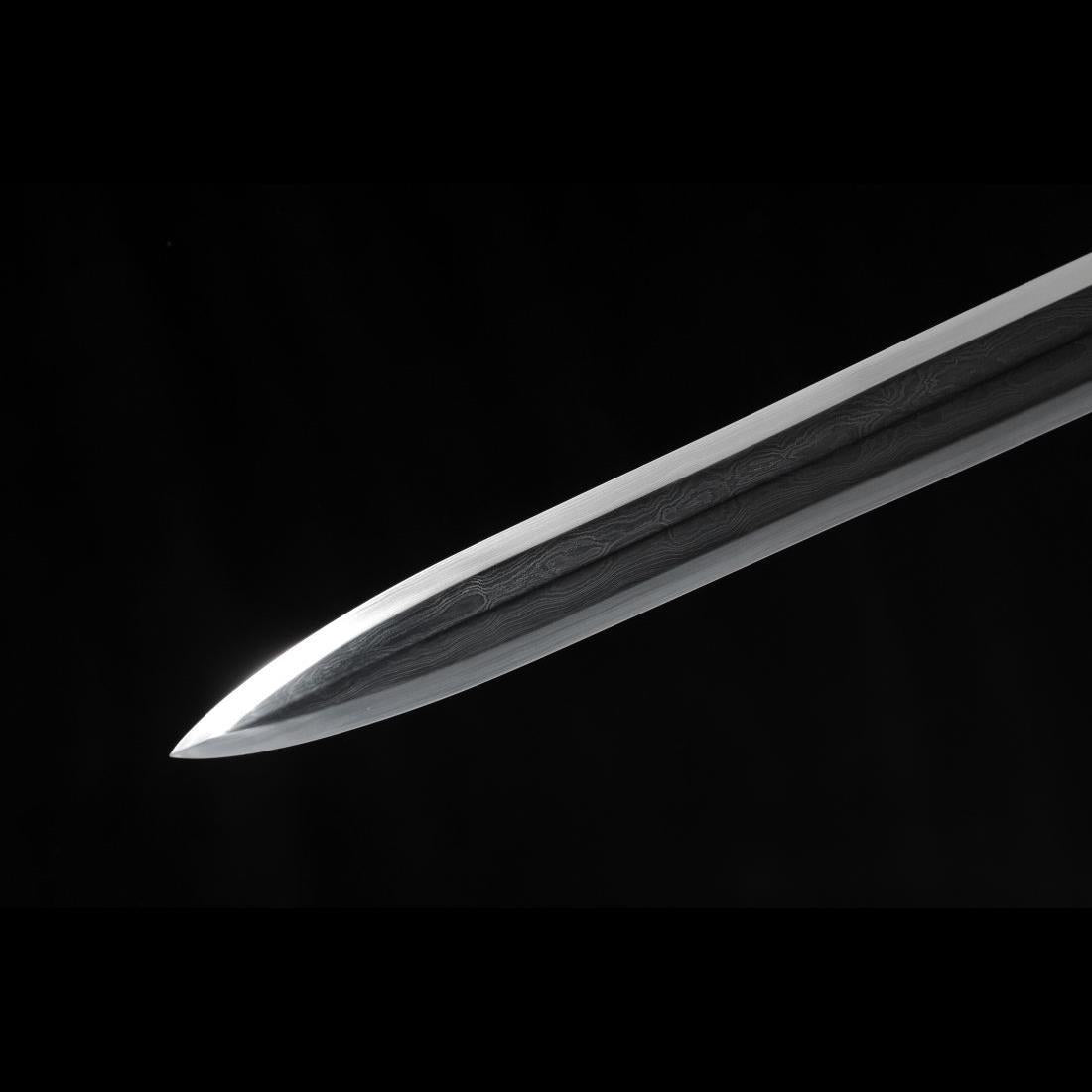 Handmade Chinese Sword Hanyi Jian Folded Steel Blade The Eight-sided B ...