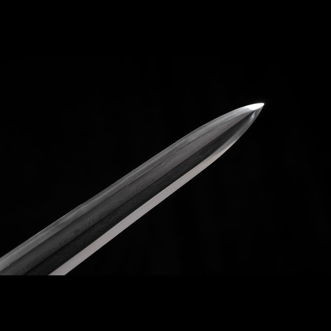 Handmade Chinese Sword Hanyi Jian Folded Steel Blade The Eight-sided B ...