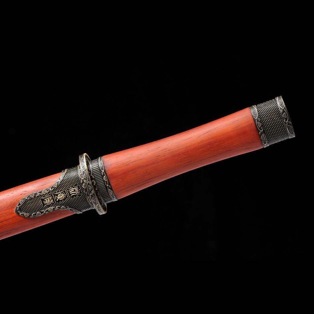 Handmade Chinese Sword Hanyi Jian Folded Steel Blade The Eight-sided B ...