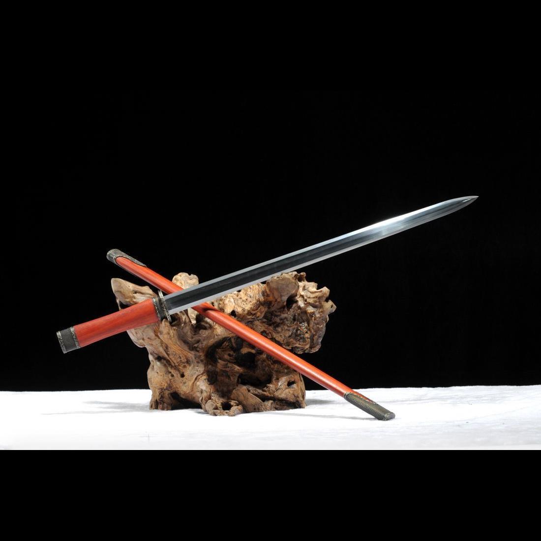 Handmade Chinese Sword Hanyi Jian Folded Steel Blade The Eight-sided B ...