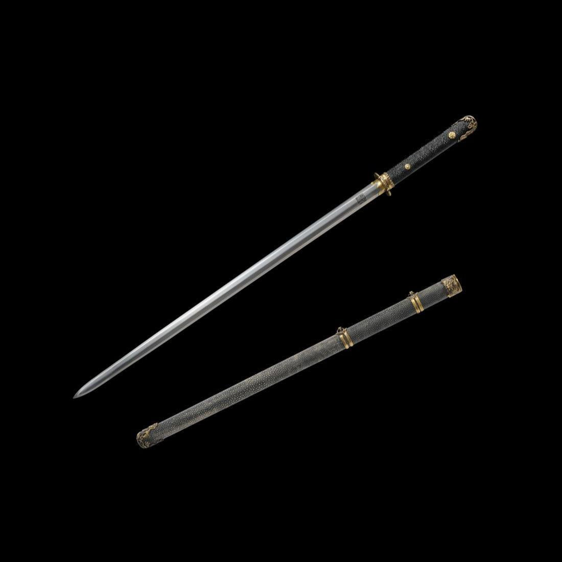 Handmade Chinese Sword Loyalty Sword Folded steel Finely Sharpened Eig ...