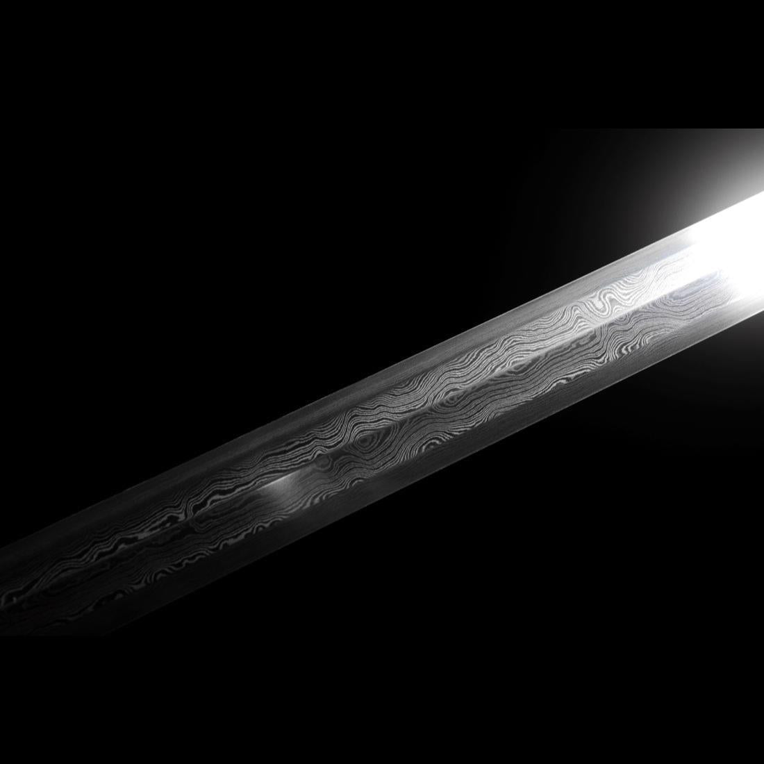 Handmade Chinese Sword Loyalty Sword Folded steel Finely Sharpened Eig ...
