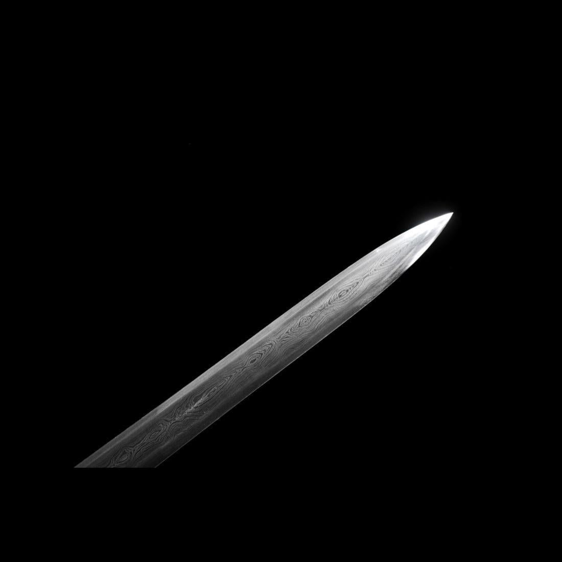 Handmade Chinese Sword Loyalty Sword Folded steel Finely Sharpened Eig ...