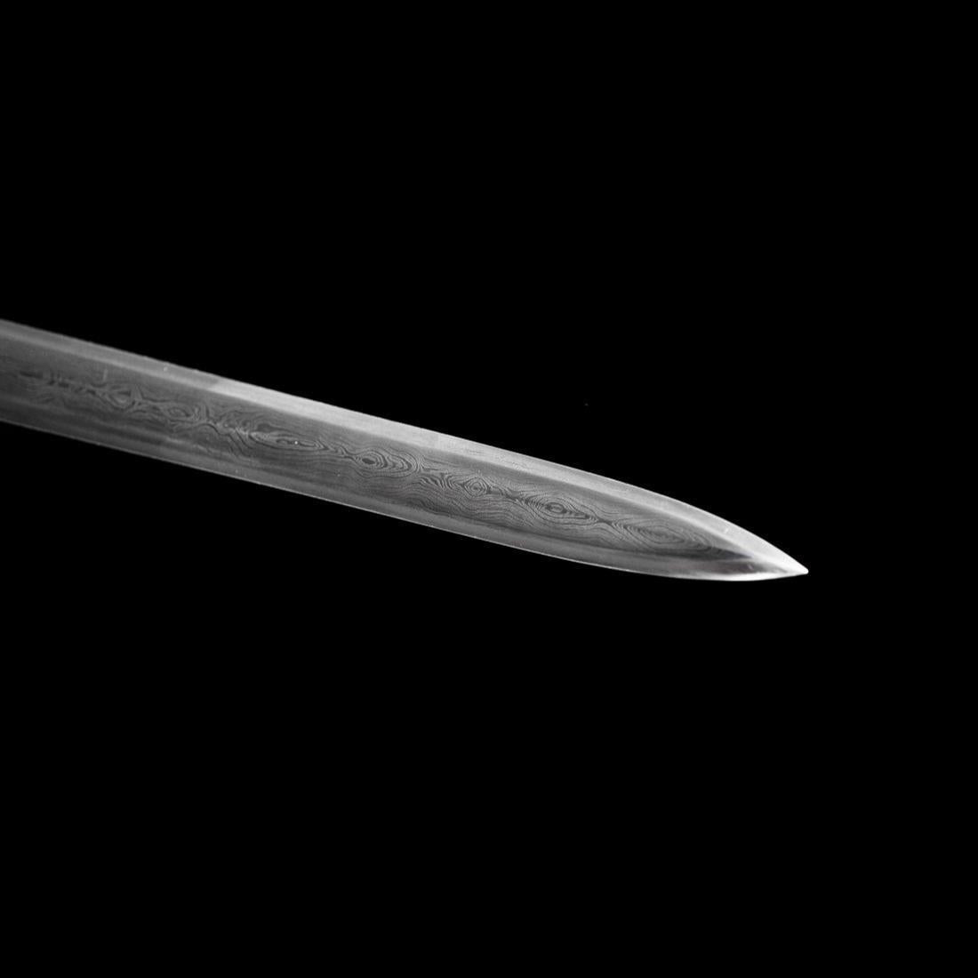 Handmade Chinese Sword Loyalty Sword Folded steel Finely Sharpened Eig ...