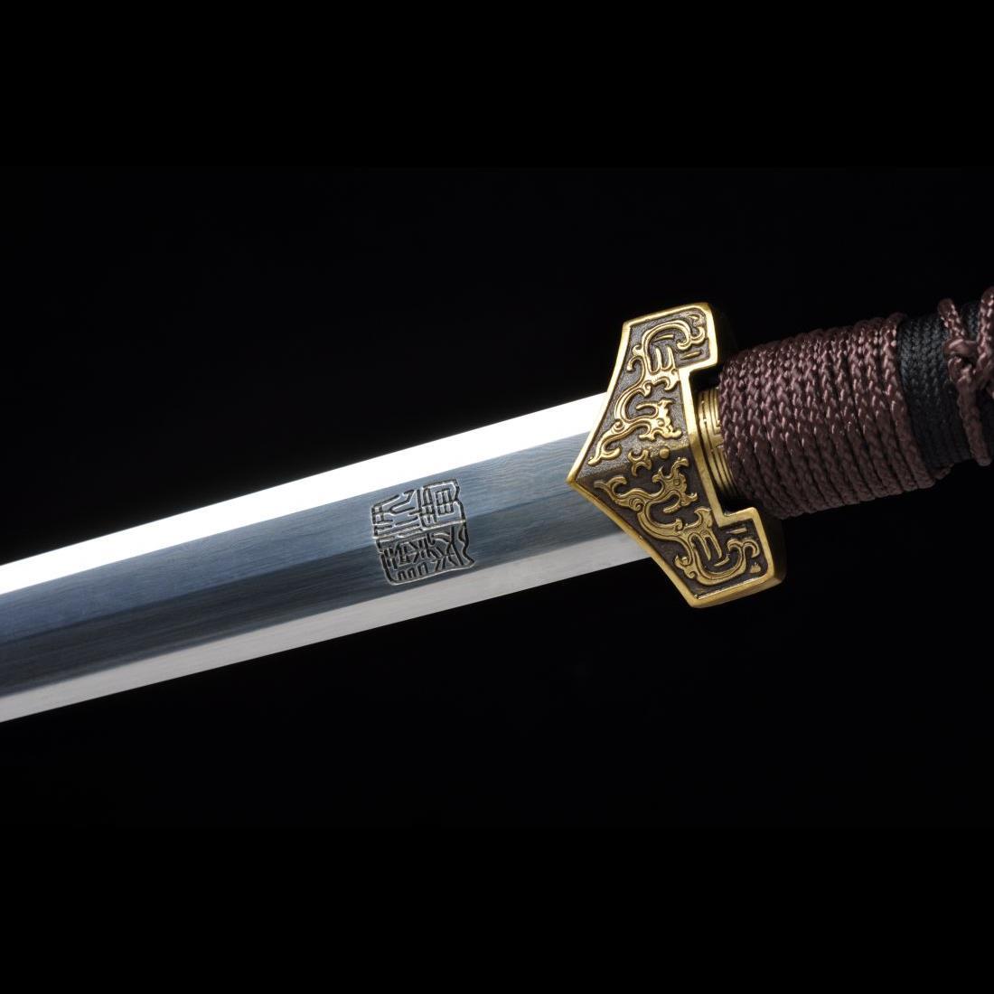 Handmade Chinese Sword Warring States BenChu Jian Folded Steel Eight-S ...