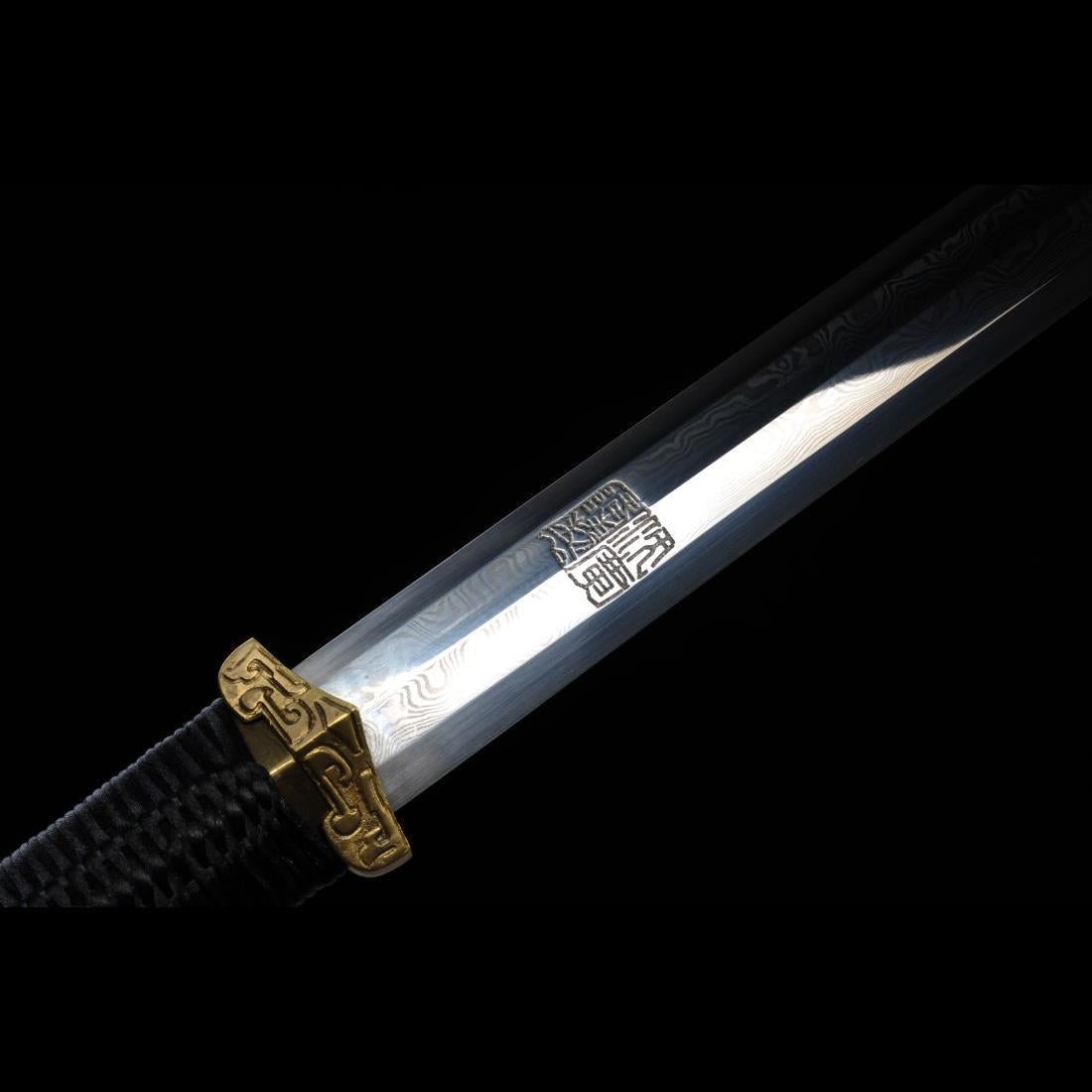 Handmade Chinese Sword Xiangyun Han Jian Auspicious Cloud Pattern Engr ...