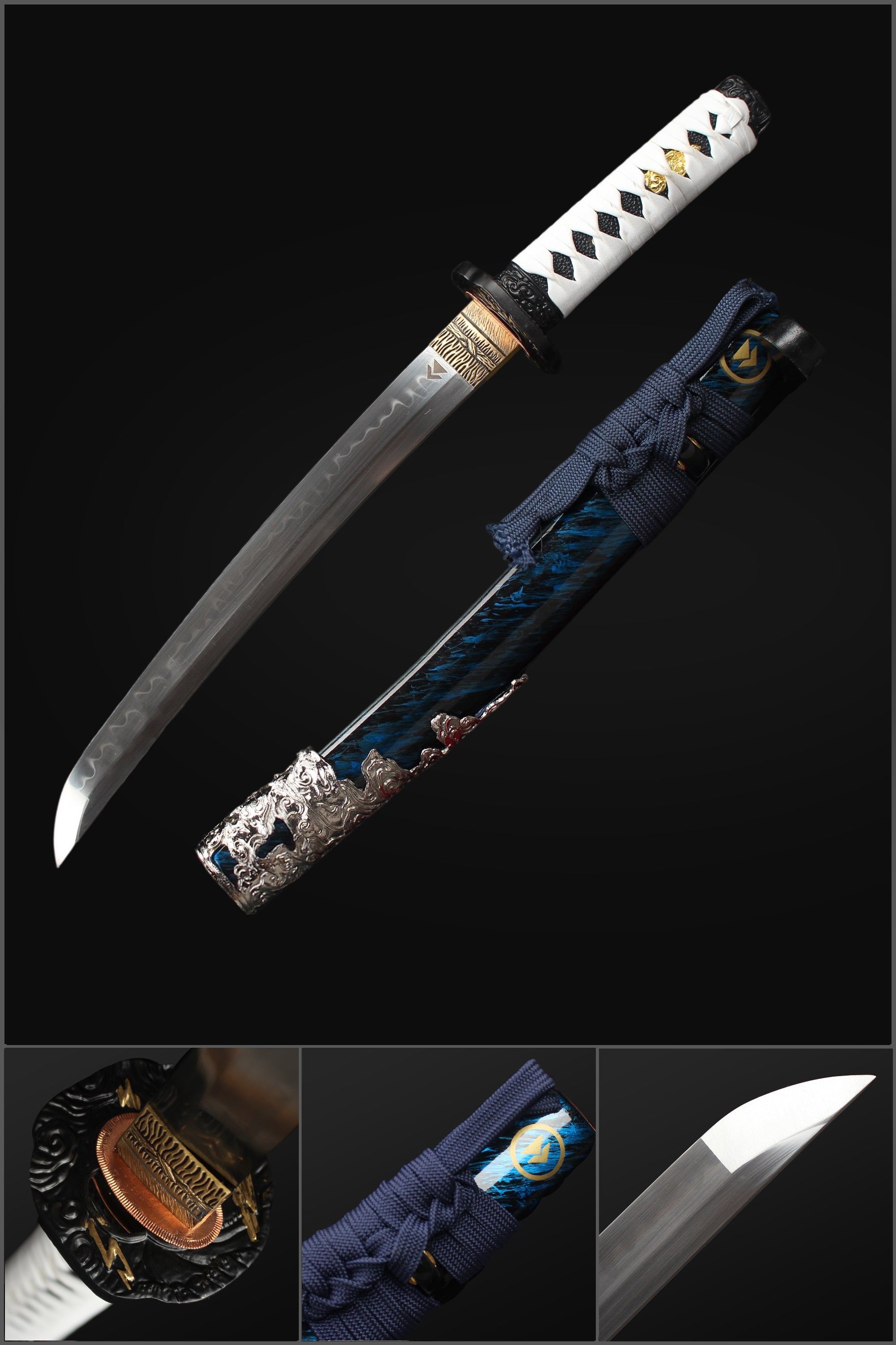 Handmade Game Ghost of Tsushima Short Katana Swod T10 Steel | COOLKATANA