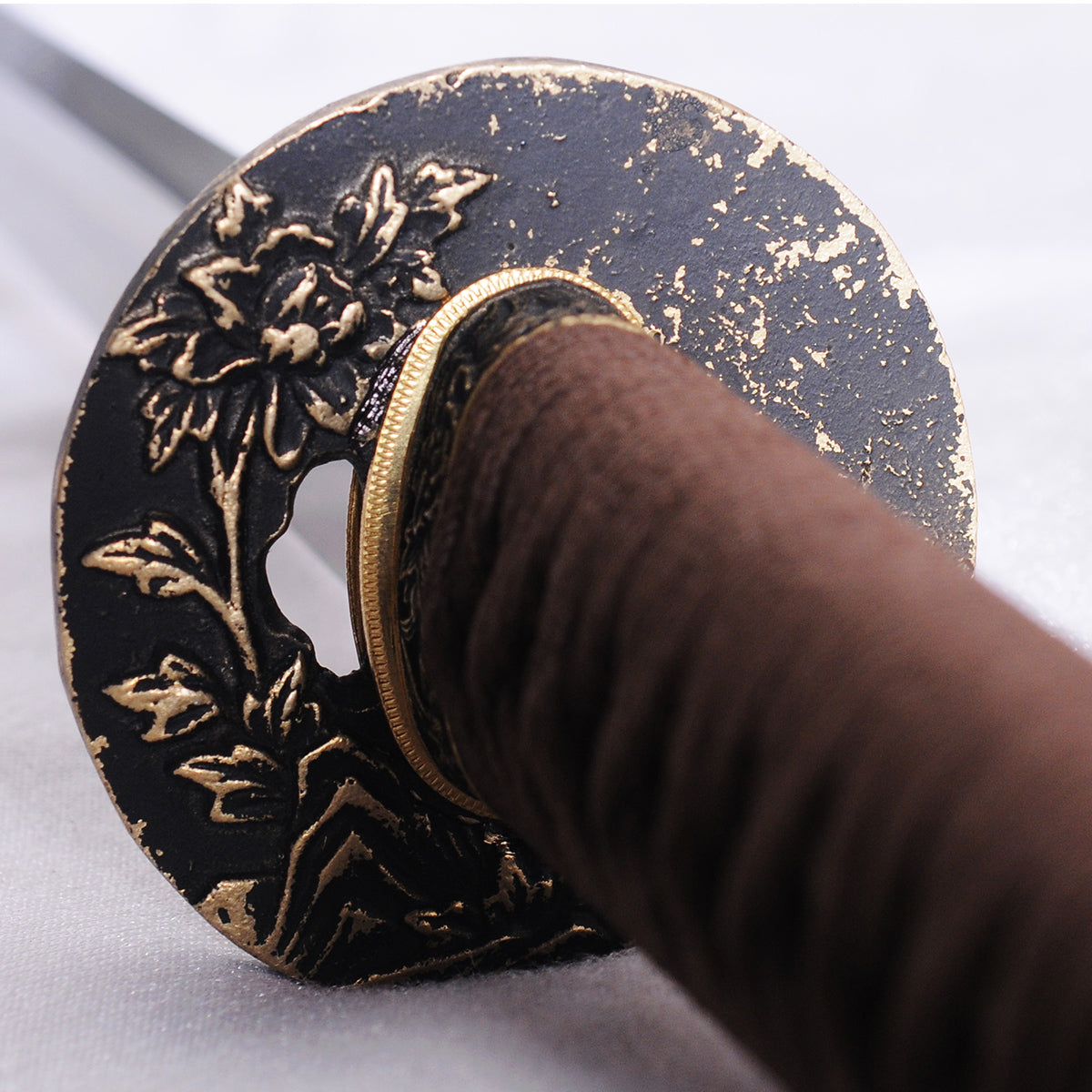 มือปลอมแปลงนินจาญี่ปุ่น Chokuto ใบมีดตรง Ninjato 1095 Carbon Steel ...