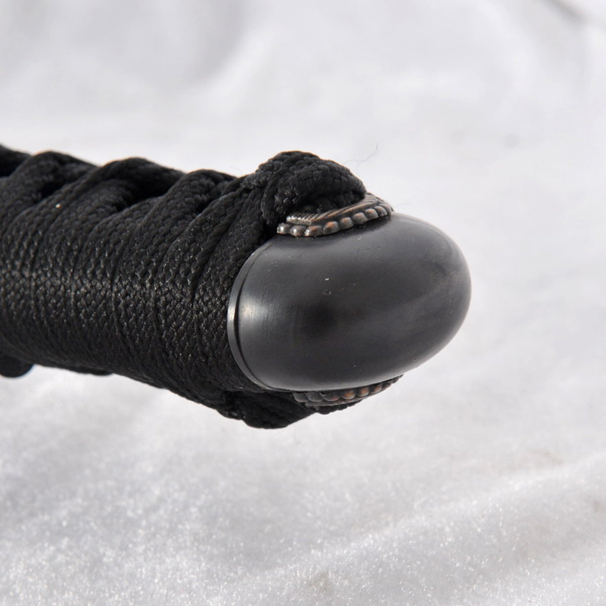 Hand Forged Japanese Ninja Sword Folded Steel Black Blade Iron Square ...