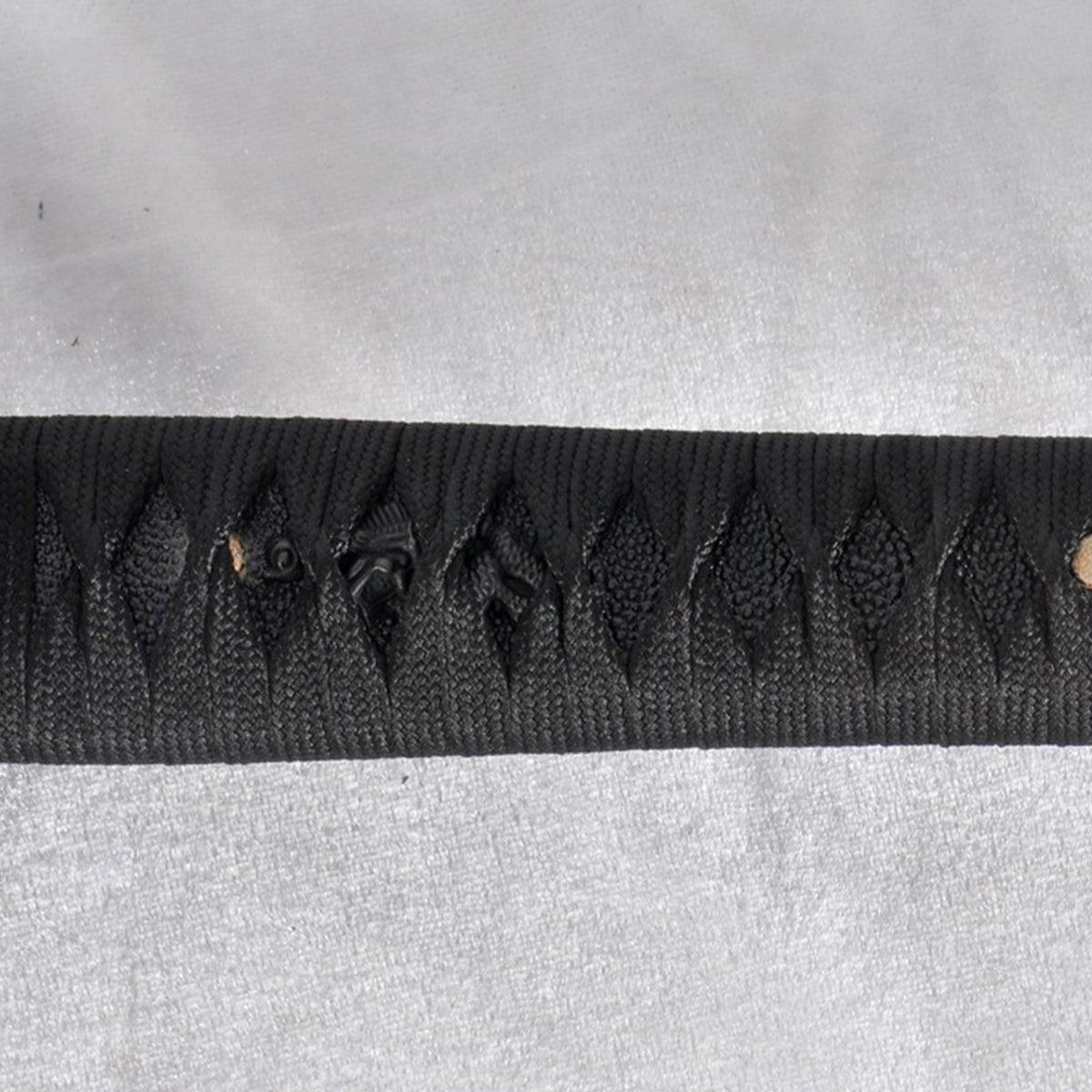 Hand Forged Japanese Ninja Sword Folded Steel Black Blade Iron Square ...