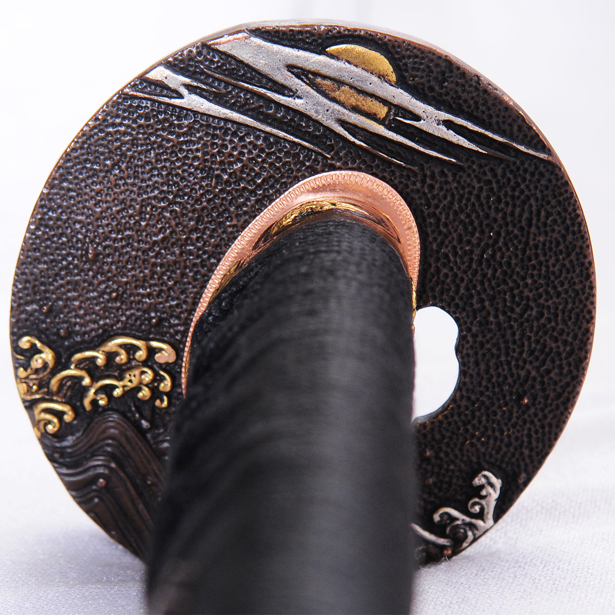 Hand Forged Japanese Ninja Sword Straight Blade 1095 Carbon Steel Clay ...