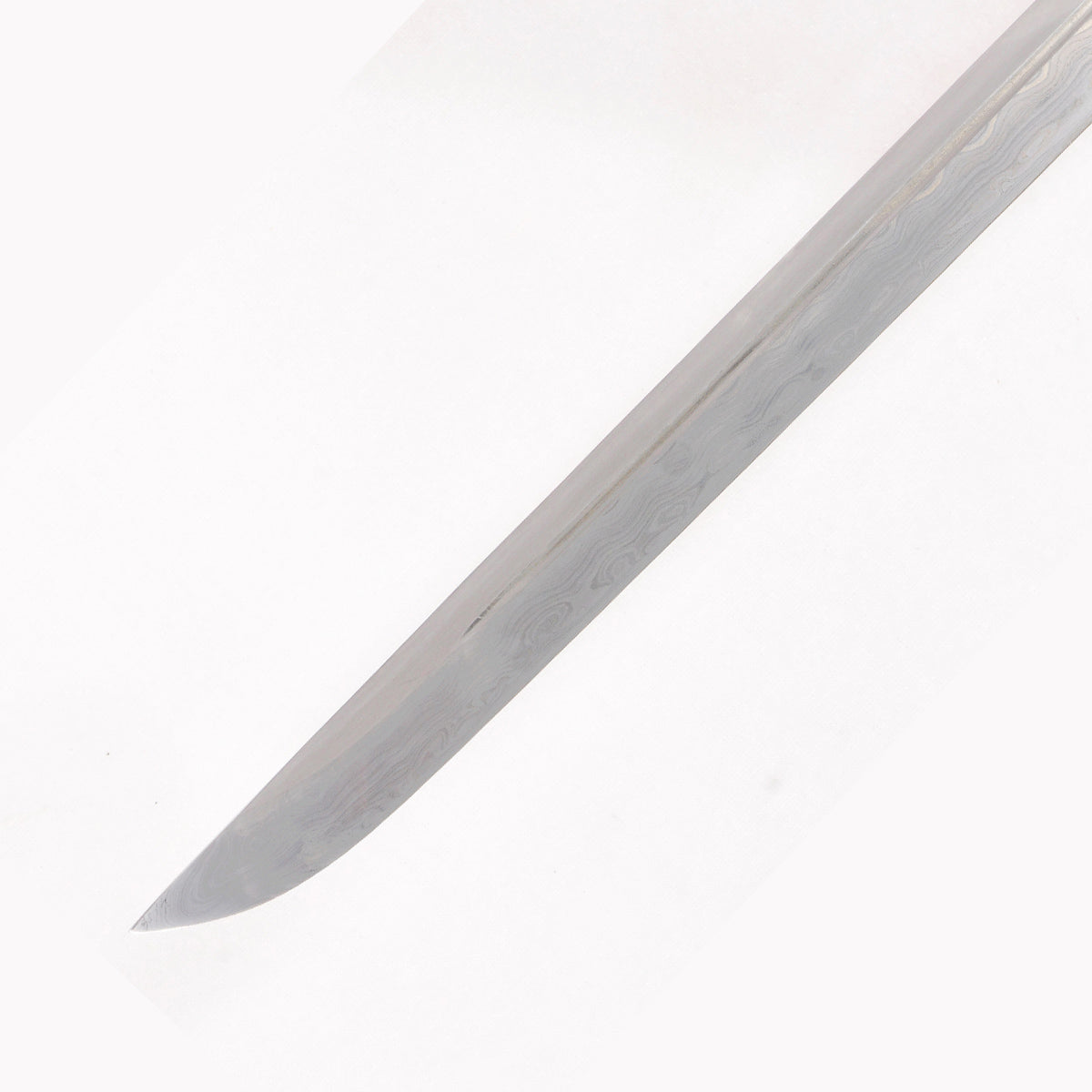Hand Forged Japanese Ninja Sword Straight Blade Chokuto Folded Steel D ...