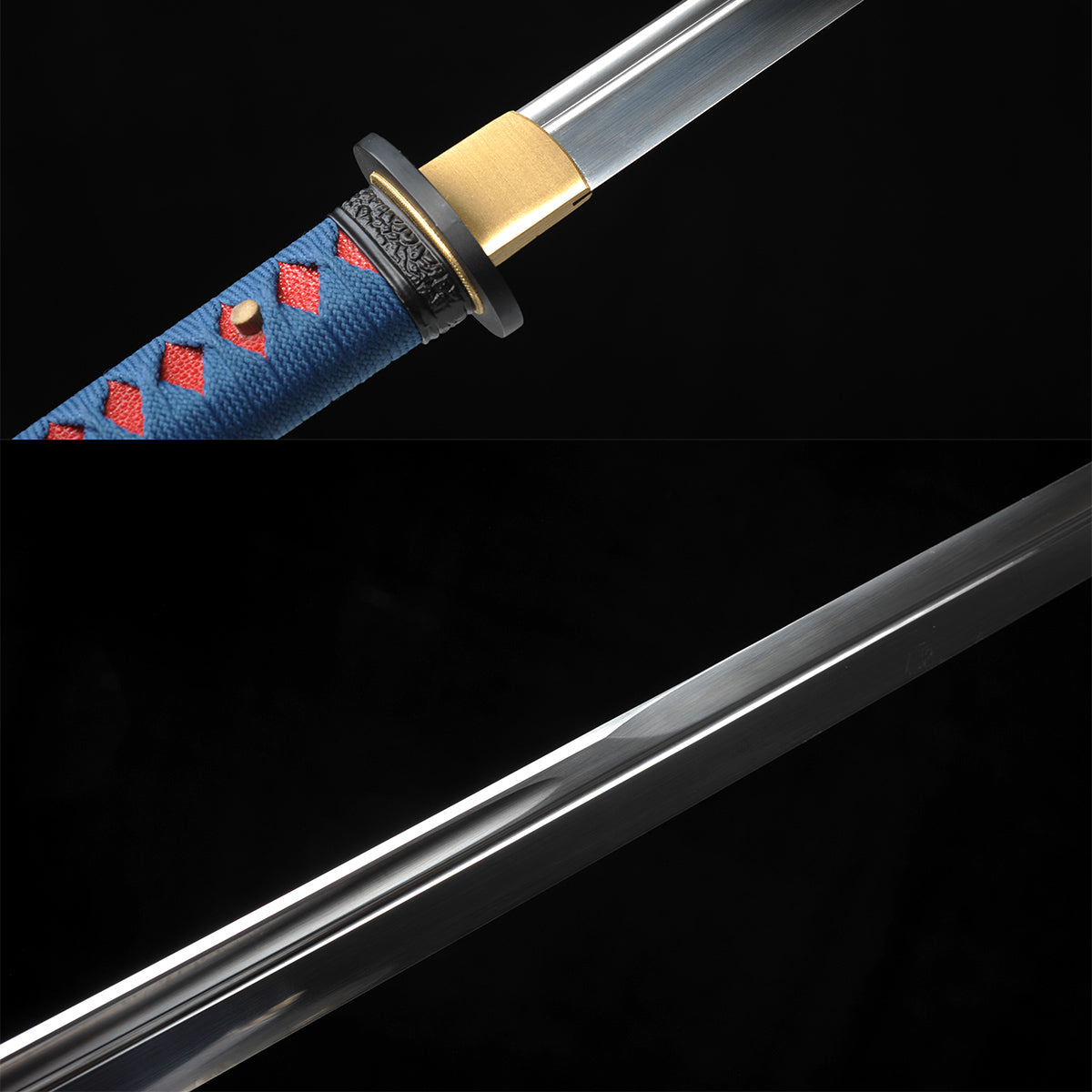Hand Forged Japanese Ninja Sword Tsurugi Double Edge Straight Blade ...