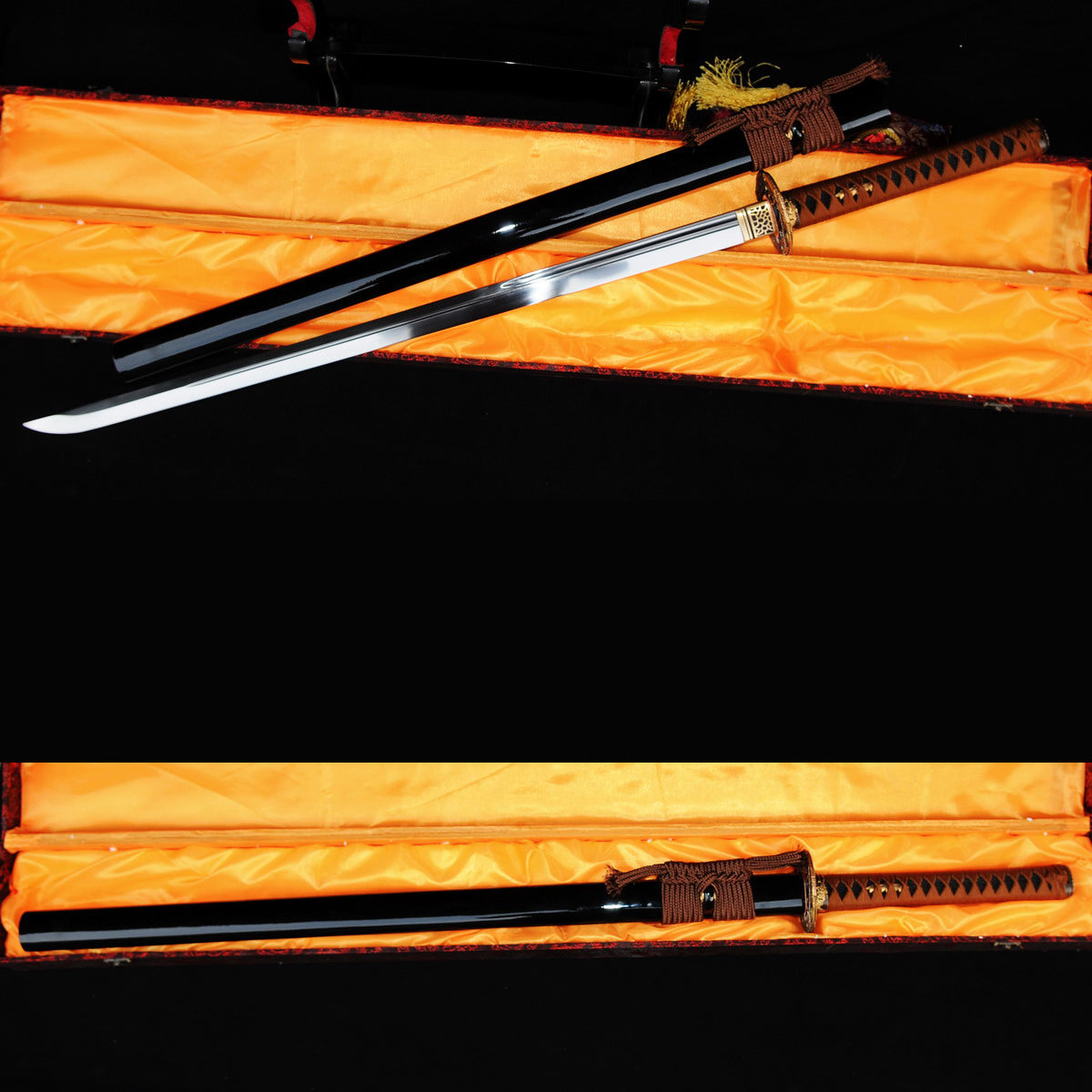 Hand Forged Japanese O-Kissaki Ninja Sword Chokuto 1095 High Carbon ...