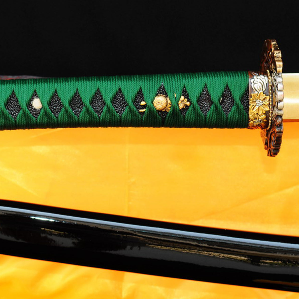 Hand Forged Japanese Samurai Katana Sword Damascus Folded Steel Blade ...