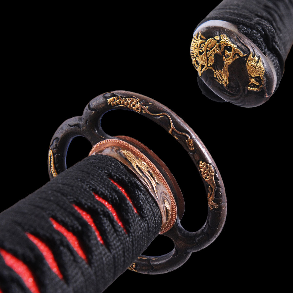 Hand Forged Japanese Samurai Katana Sword Double Edged 1095 High Carbon ...