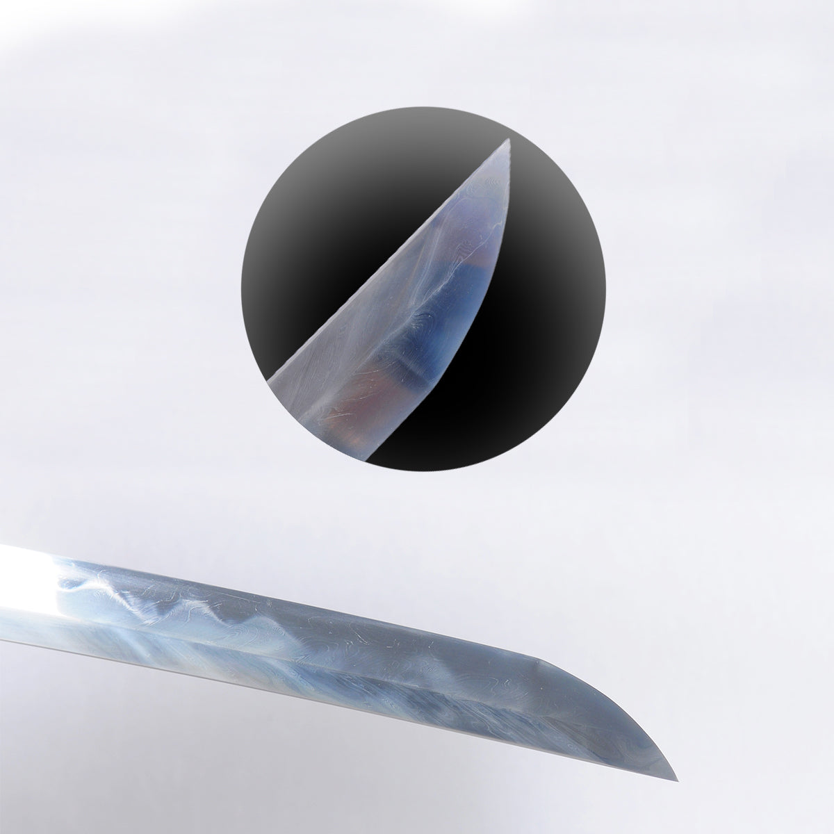 Hand Forged Japanese Samurai Katana Sword Folded Steel Clay Tempered F ...