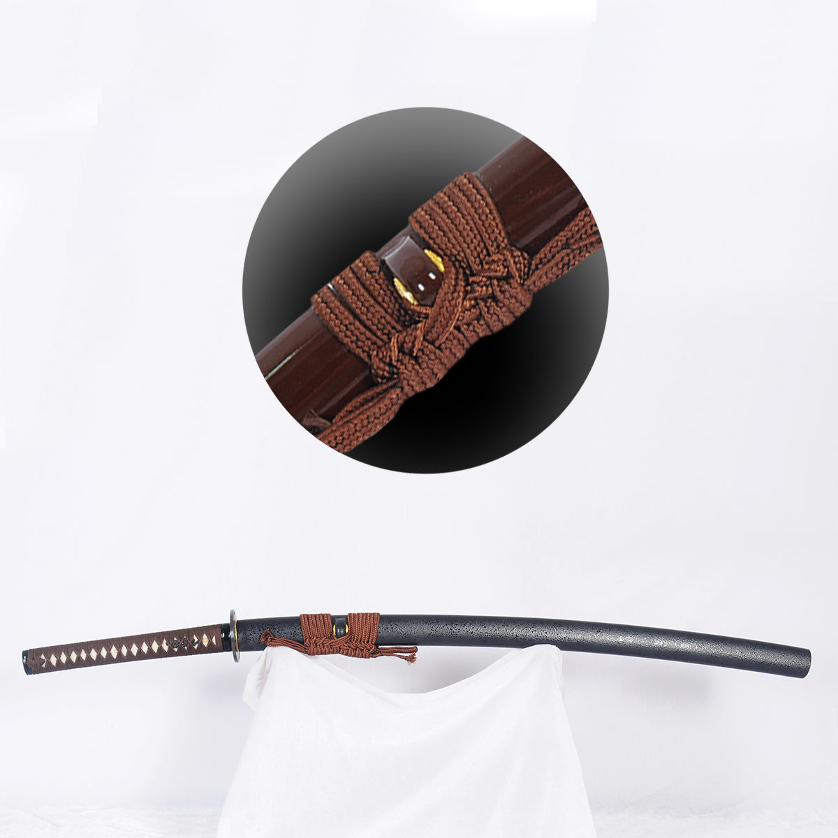 Hand Forged Japanese Samurai Katana Sword Folded Steel Clay Tempered ...