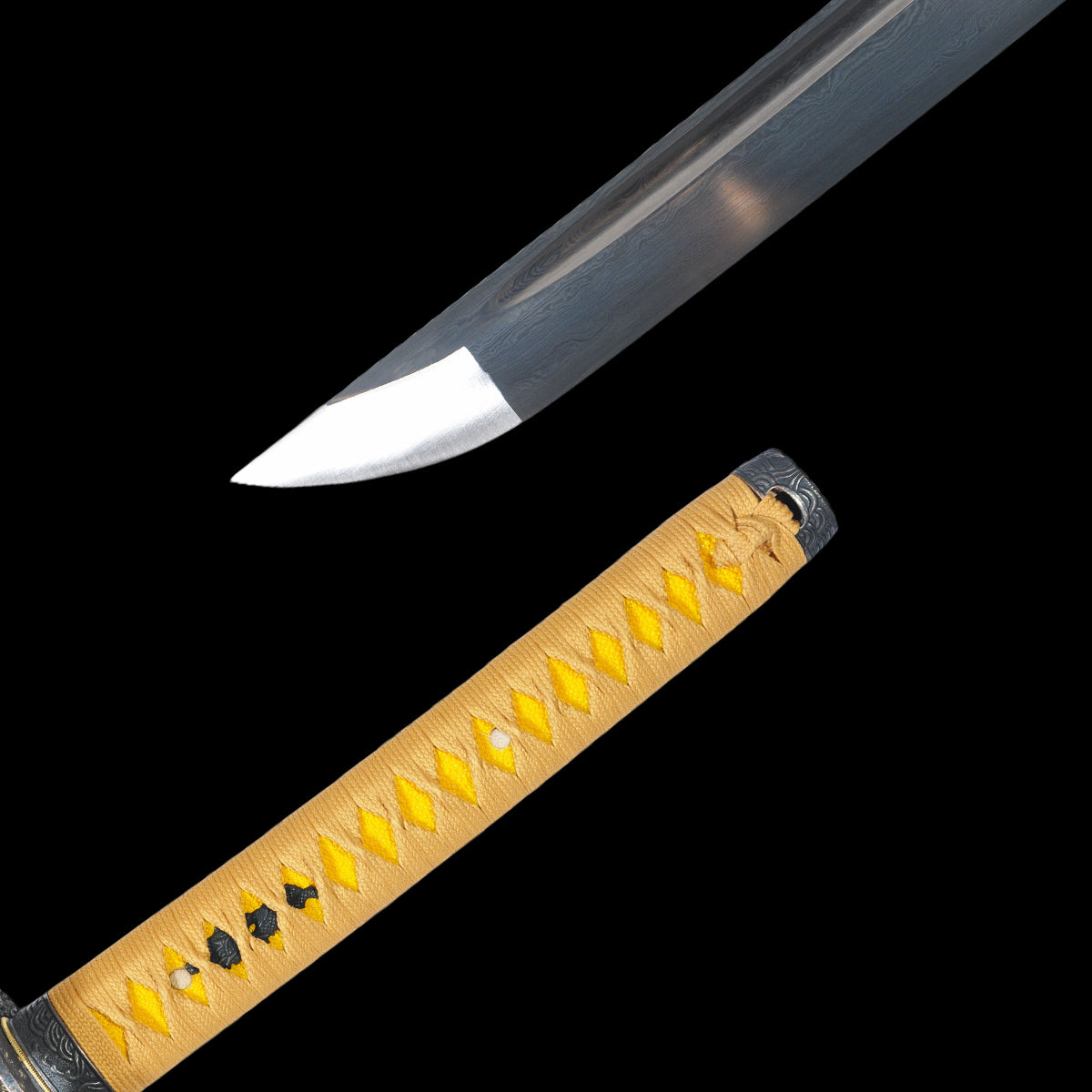 Hand Forged Japanese Samurai Katana Full Tang Folded Steel Katana Sword ...