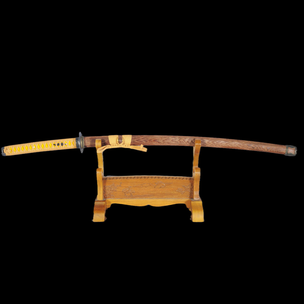 Hand Forged Japanese Samurai Katana Full Tang Folded Steel Katana Sword ...