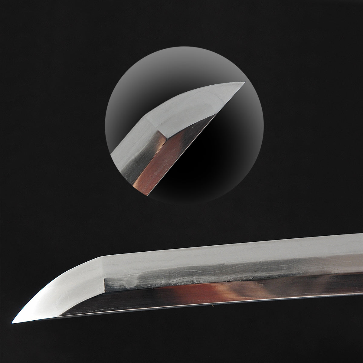 Hand Forged Japanese Samurai Katana Sword Honsanmai Clay Tempered Hazu ...