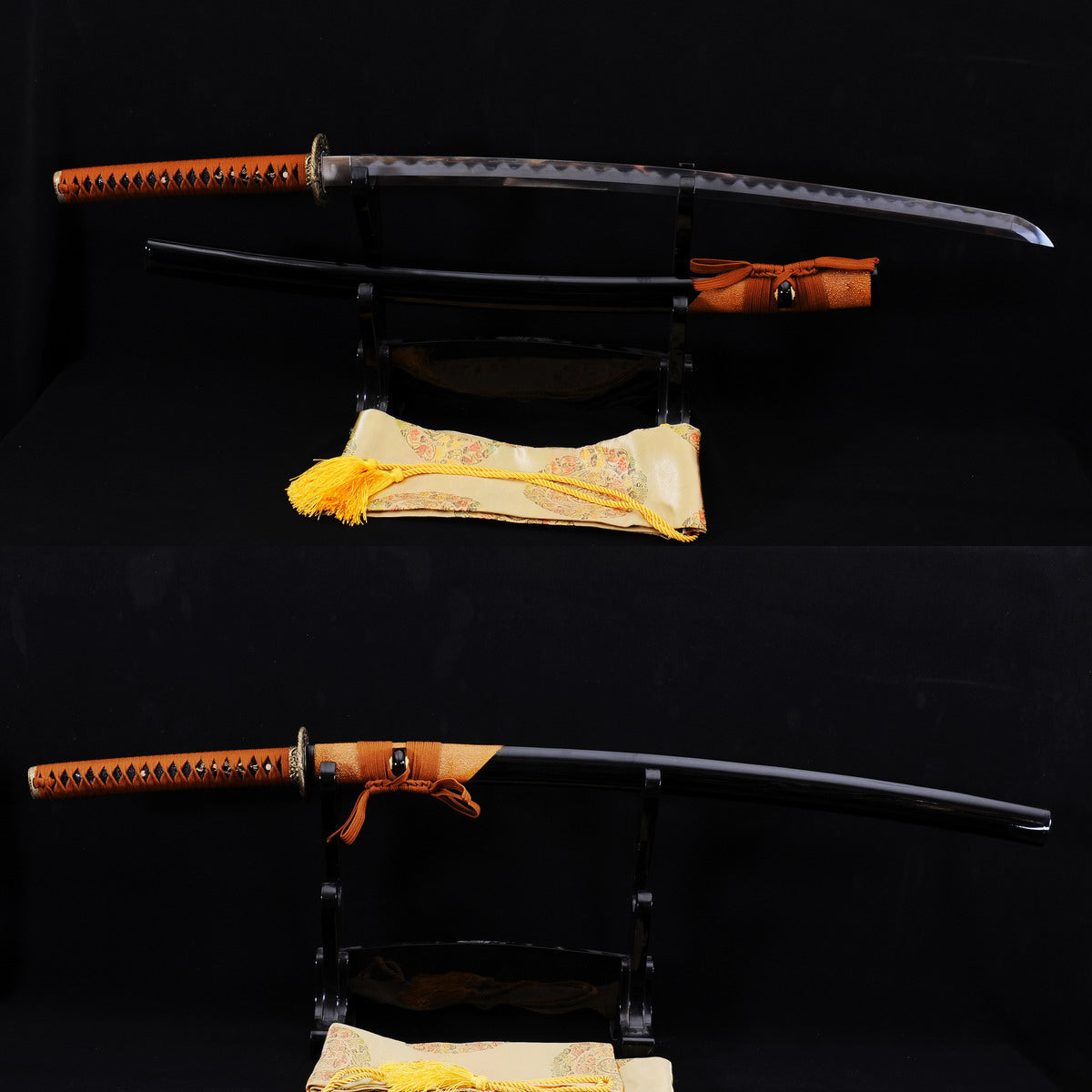 Hand Forged Japanese Samurai Katana Sword Shihozume Structure 1095 ...