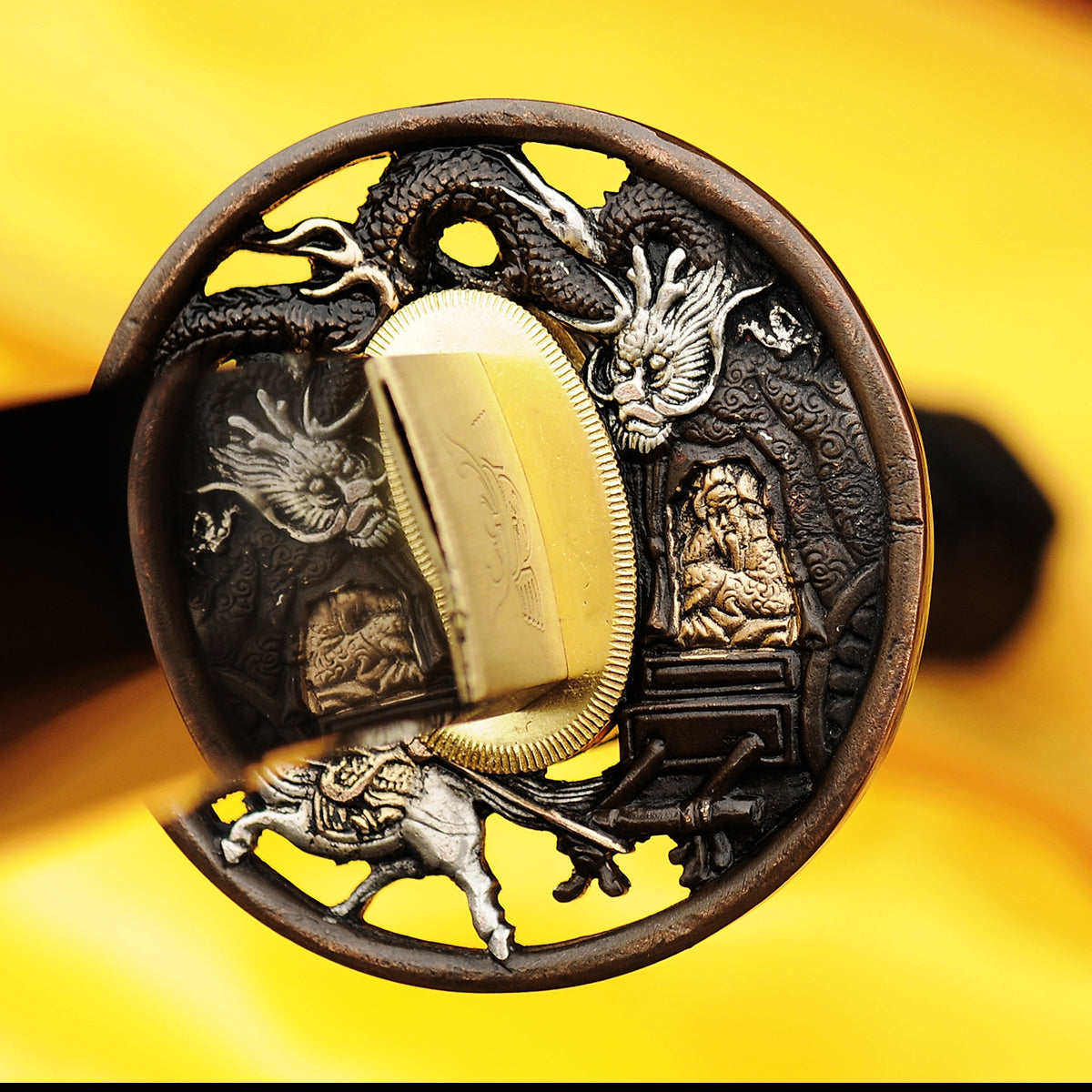 Hand Forged Japanese Samurai Sword Clay Tempered Katana Combined Mater ...