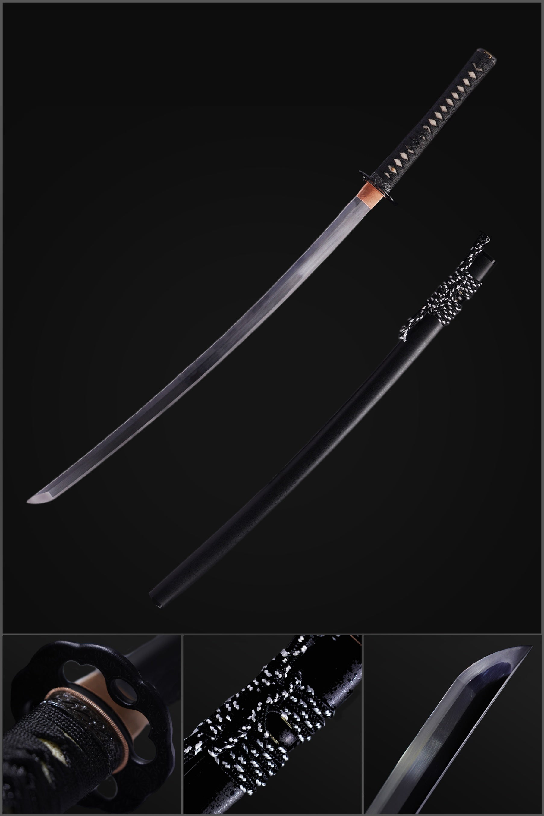 Hand Forged Japanese Samurai Sword High Hardness High Toughness Tool S ...