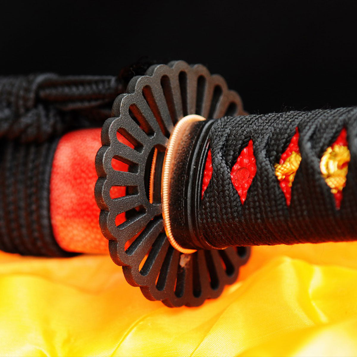 Hand Forged Japanese Tanto Short Sword Sanmai Clay Tempered Half ...