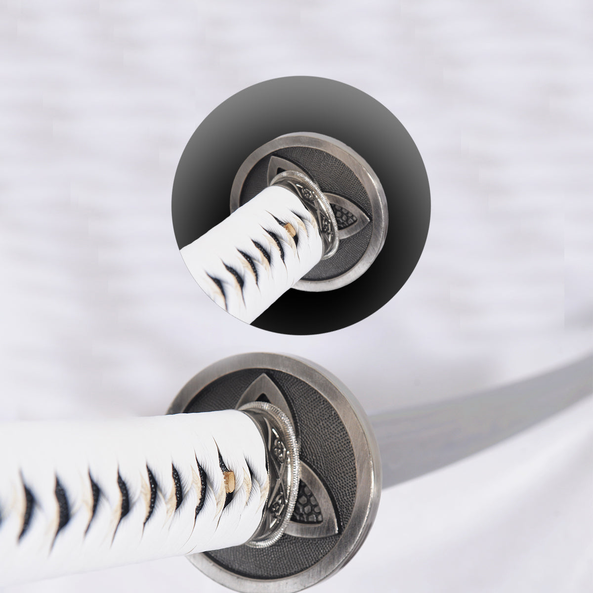 Hand Forged Walking Dead Michonne's Katana Sword Zombie Killer Folded ...