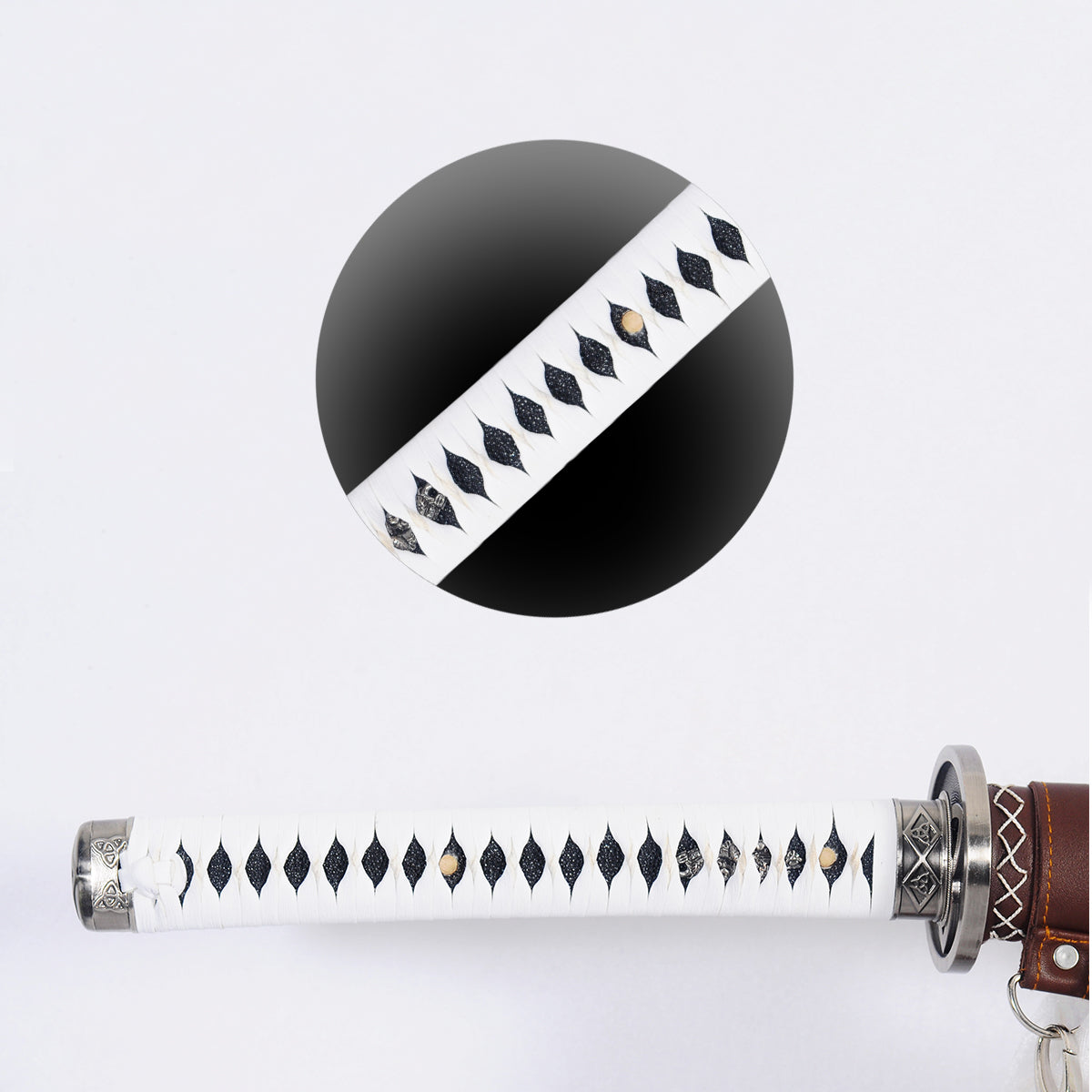 Hand Forged Walking Dead Michonne's Katana Sword Zombie Killer Folded ...