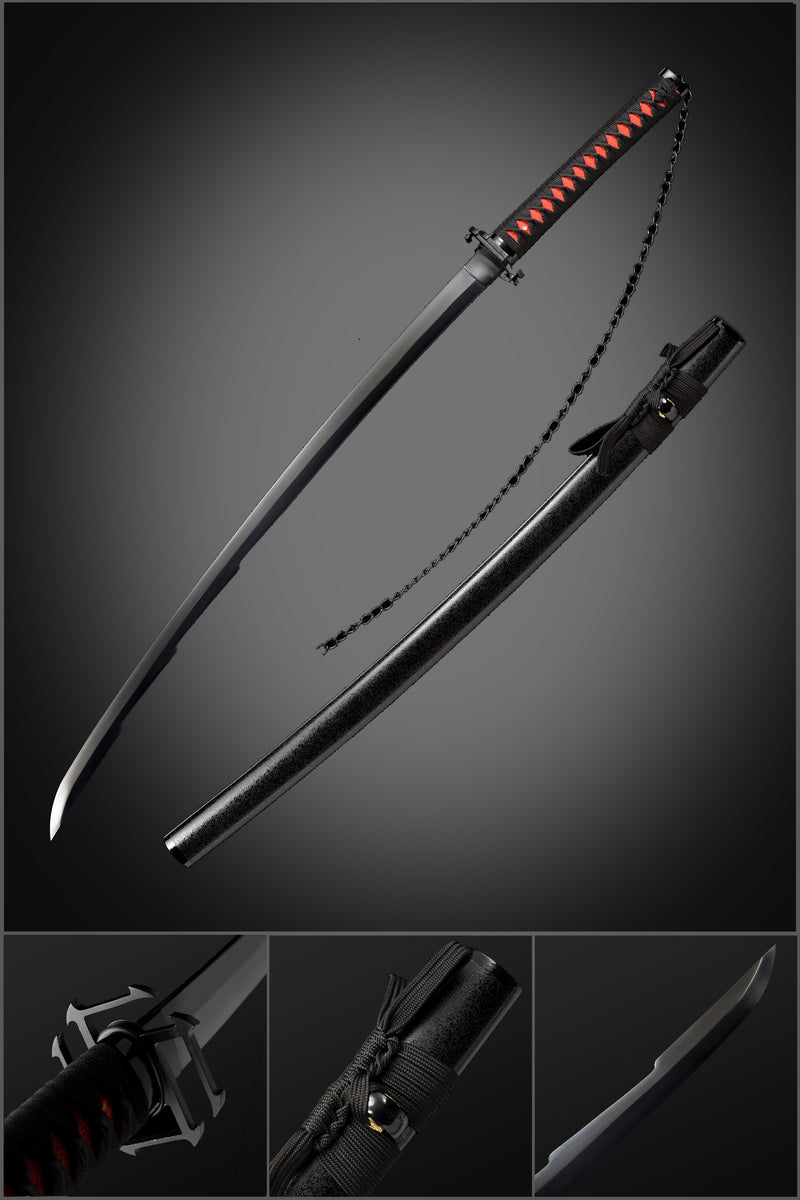 Anime Bleach Ichigo Bankai Sword New Tensa Zangetsu Katana - COOLKATANA