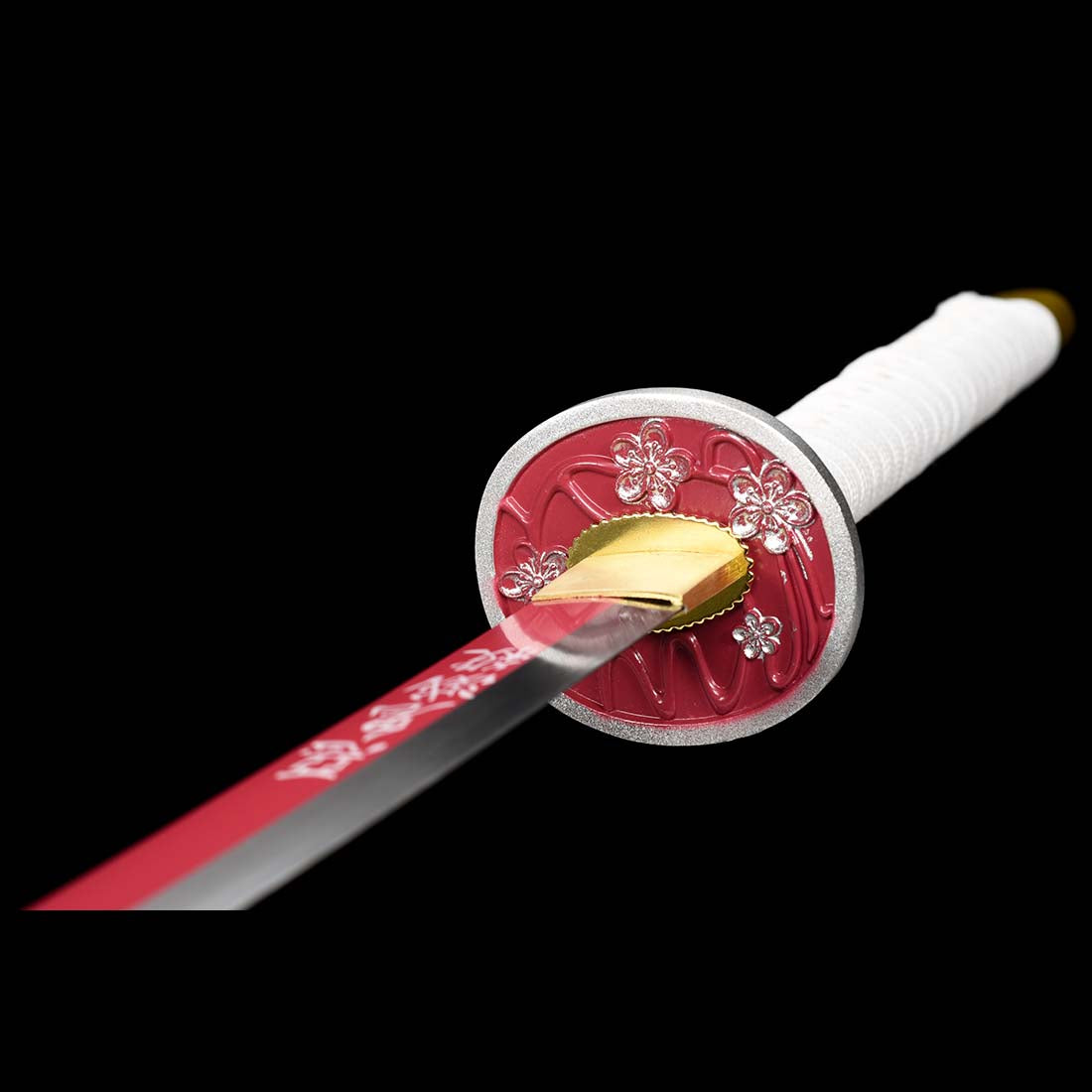 Demon Slayer Tsuyuri Kanao Nichirin Katana Sword with Full Tang Red ...