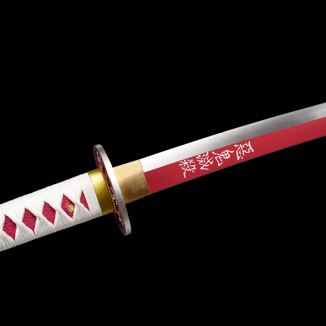 Demon Slayer Tsuyuri Kanao Nichirin Katana Sword with Full Tang Red ...