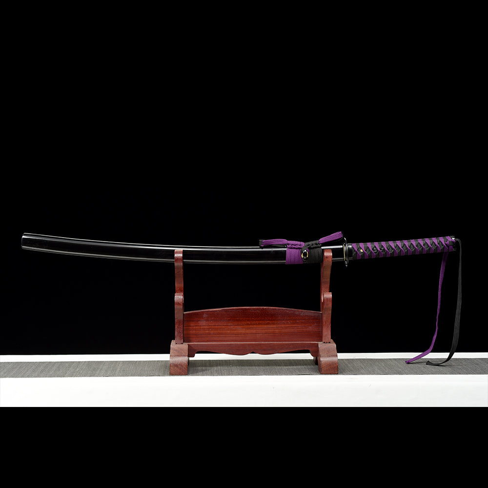 1095 High Carbon Steel Black Demon Slayer Nichirin Katana Sword ...