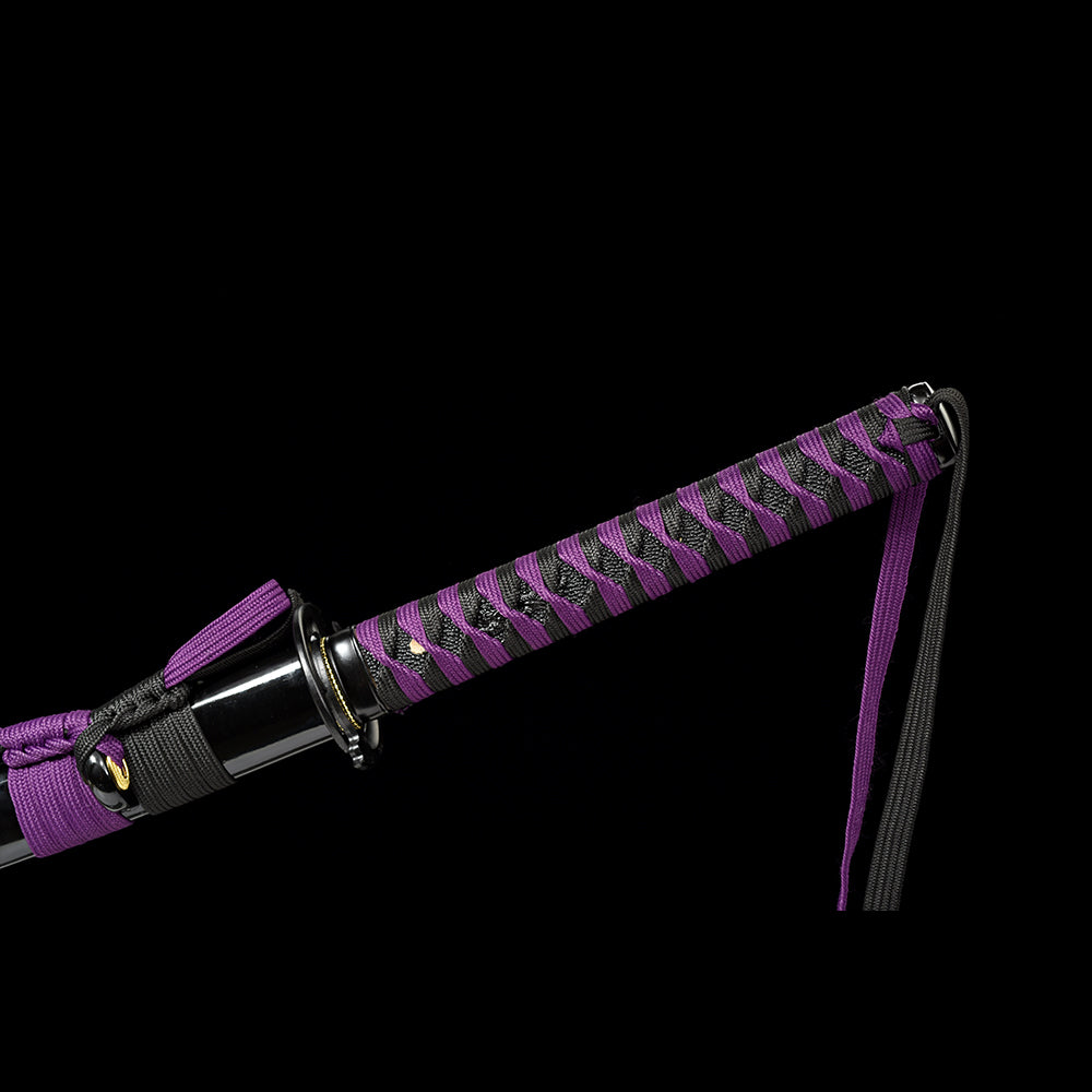 1095 High Carbon Steel Black Demon Slayer Nichirin Katana Sword ...