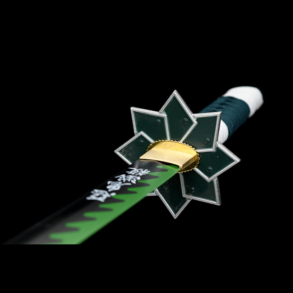 1095 High Carbon Steel Black Demon Slayer Sanemi Shinazugawa Nichirin ...