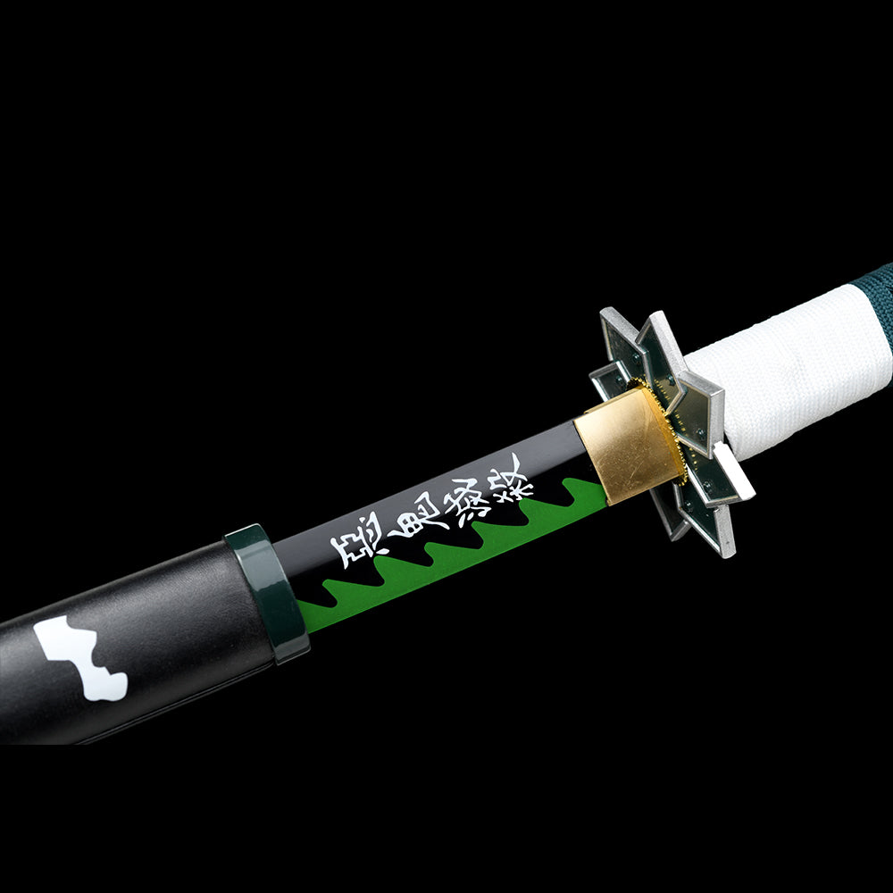 1095 High Carbon Steel Black Demon Slayer Sanemi Shinazugawa Nichirin ...