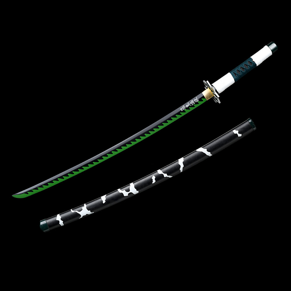 1095 High Carbon Steel Black Demon Slayer Sanemi Shinazugawa Nichirin ...