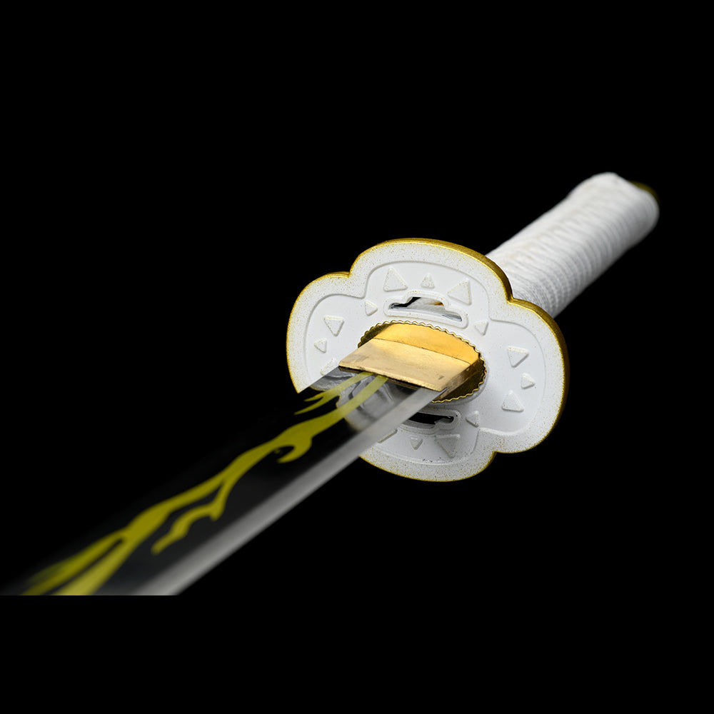 1095 High Carbon Steel Anime Katana Demon Slayer Zenitsu Agatsuma ...